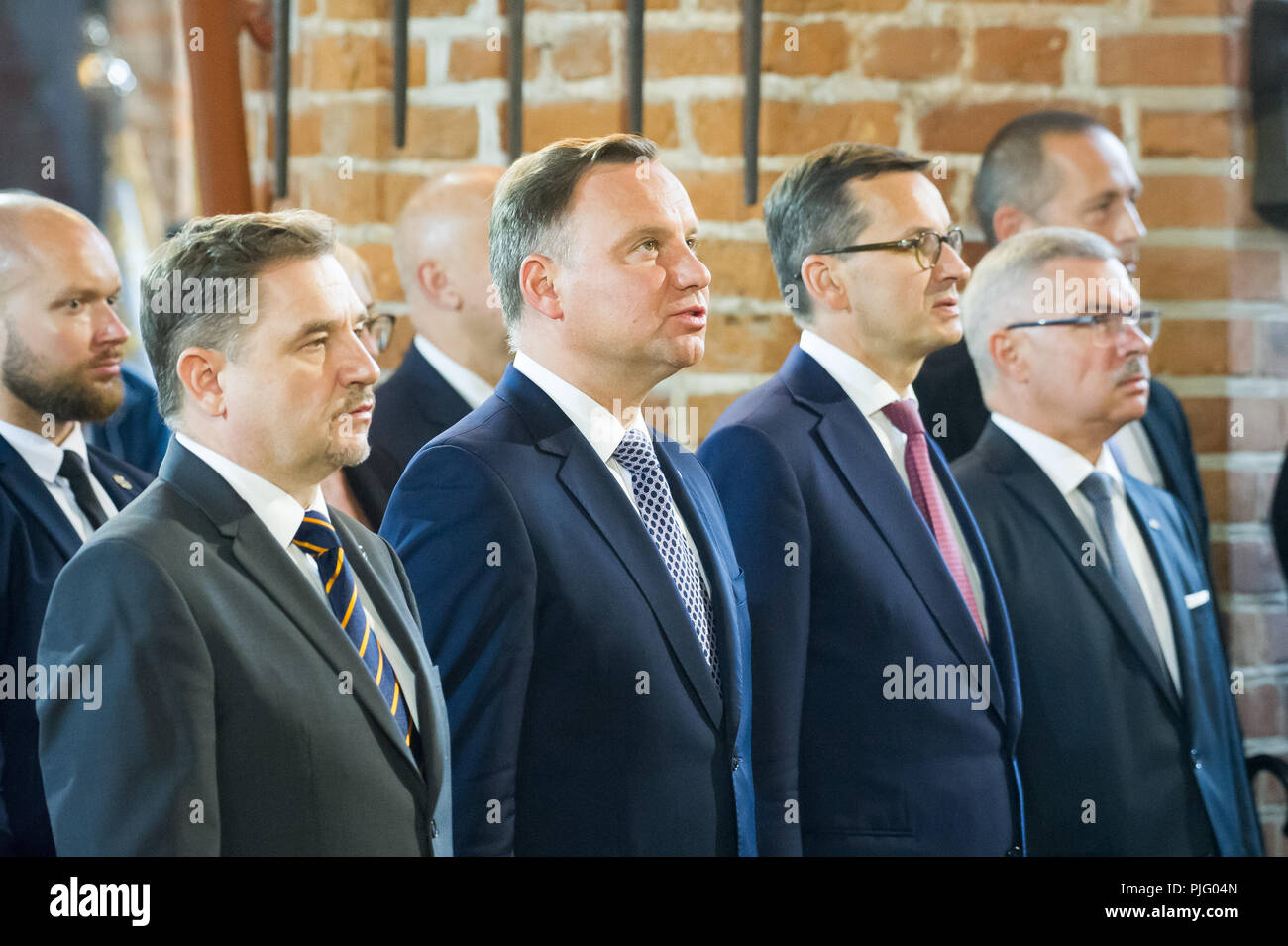 Piotr Duda, Chairman of NSZZ Solidarnosc, Andrzej Duda, President of ...