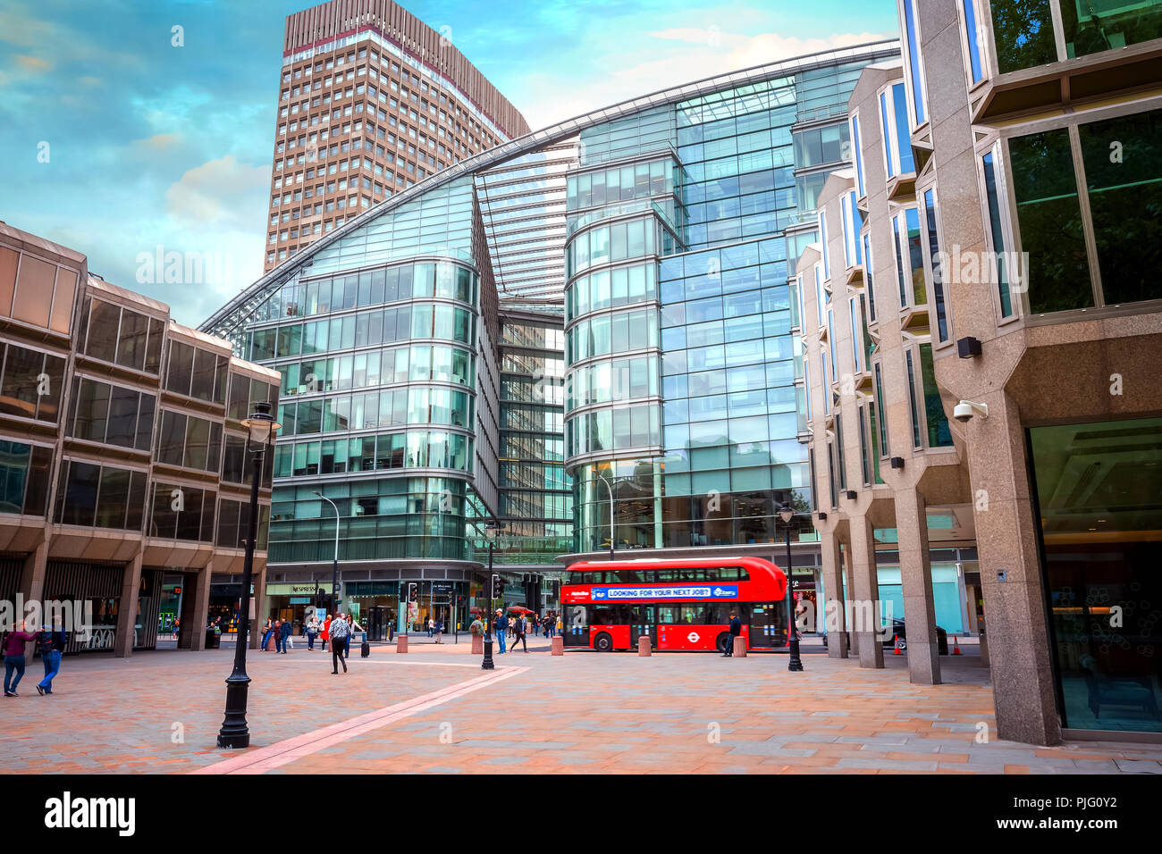 LONDON, UK - MAY 13 2018: Cardinal Place is a retail and office ...