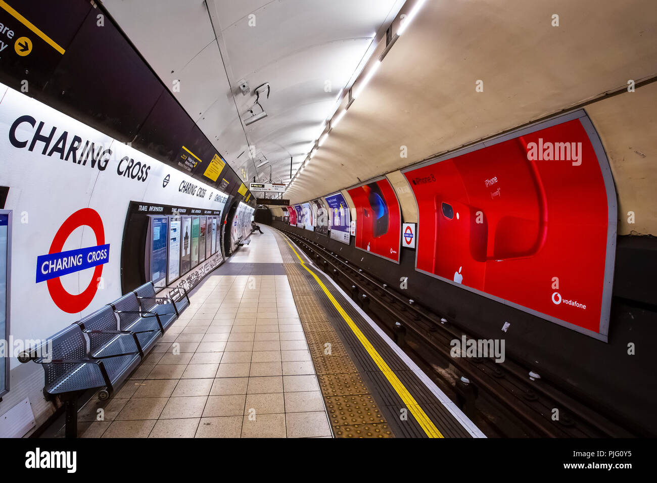 London, UK - May 13 2018: The London Underground opened in 1863. It's a ...