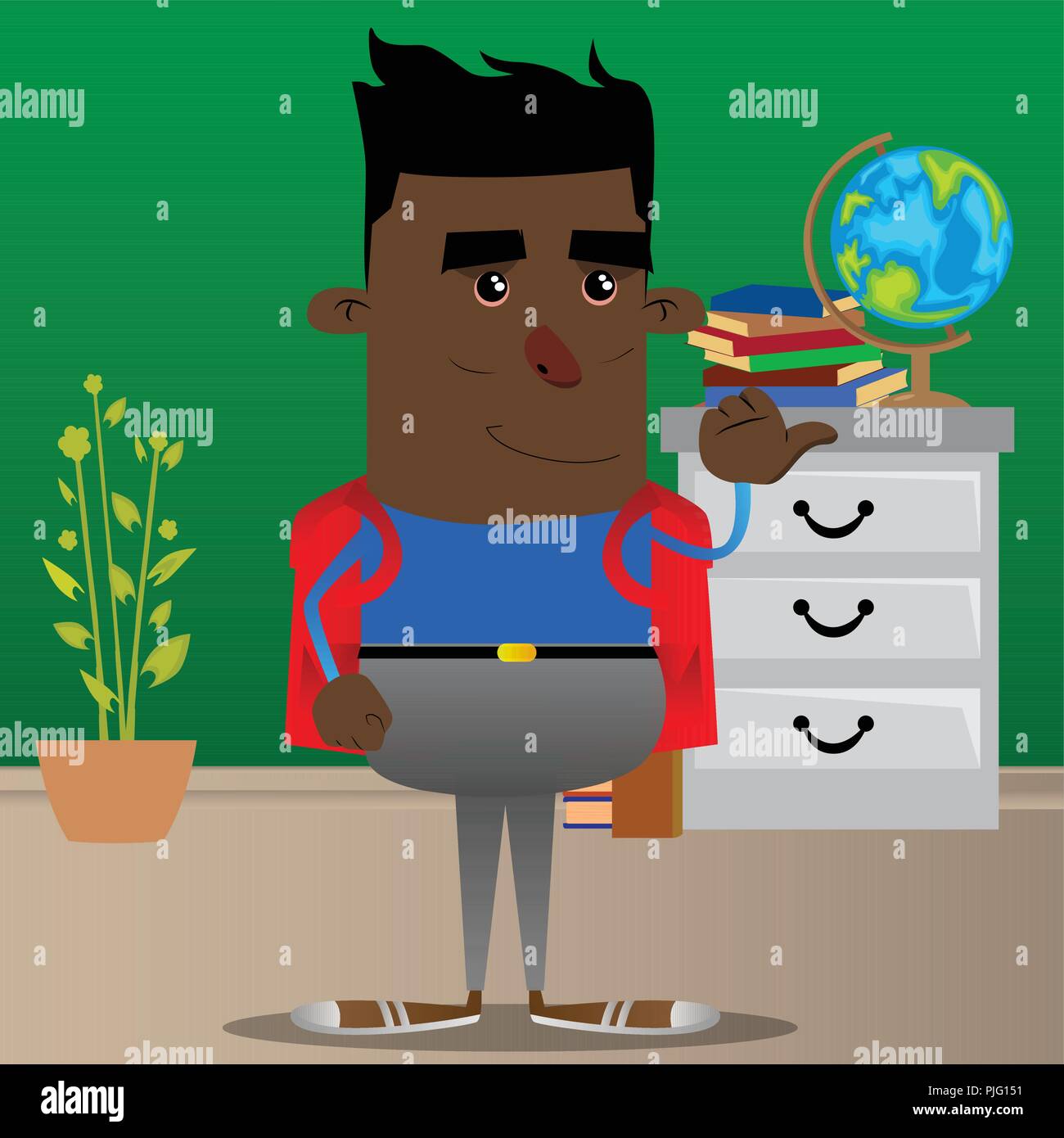 Cartoon Boy Pointing High Resolution Stock Photography and Images - Alamy