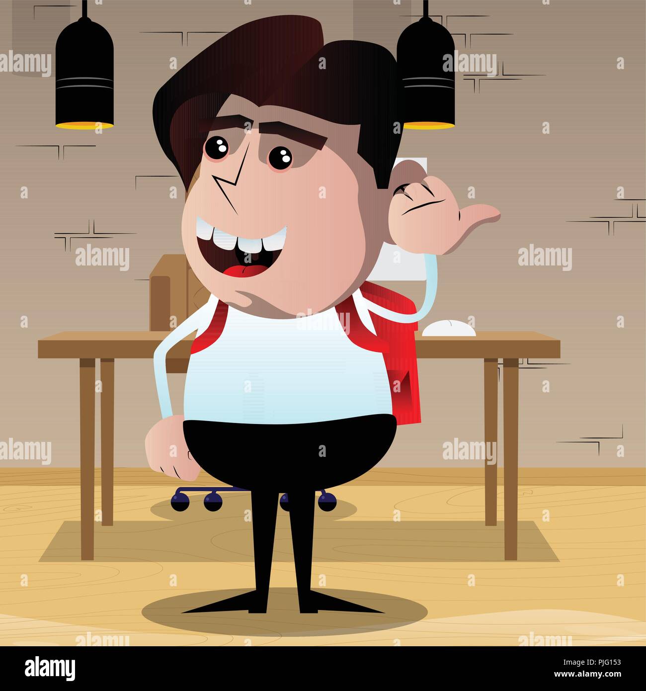 Cartoon Boy Pointing High Resolution Stock Photography and Images - Alamy