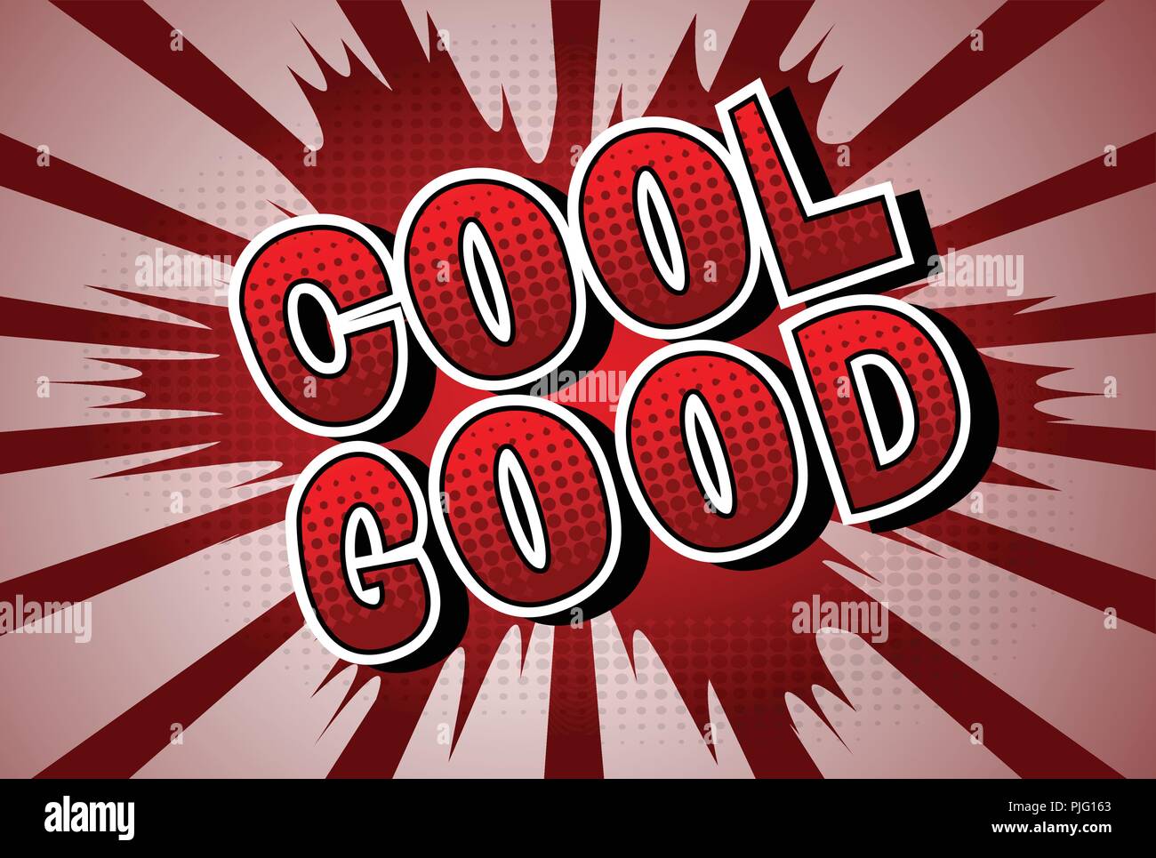 Cool Good - Vector illustrated comic book style phrase Stock Vector ...