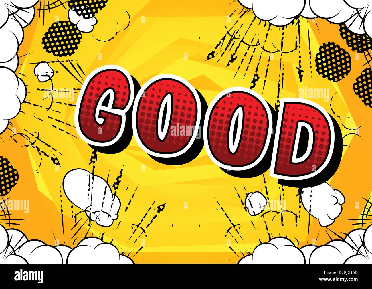 Good Vector Illustrated Comic Book Style Phrase Stock Vector Image