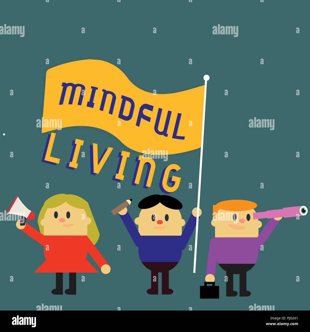 Writing note showing Mindful Living. Business photo showcasing Fully ...