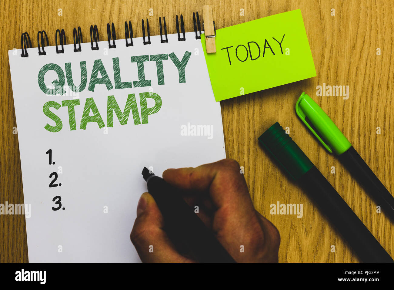 Word writing text Quality Stamp. Business concept for Seal of Approval ...