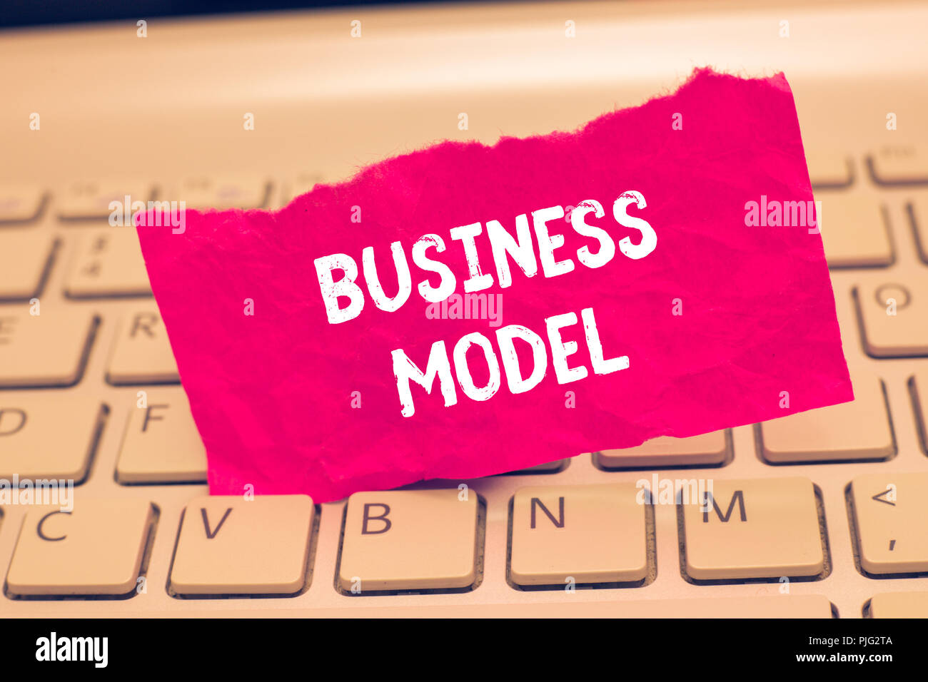 Conceptual hand writing showing Business Model. Business photo text ...