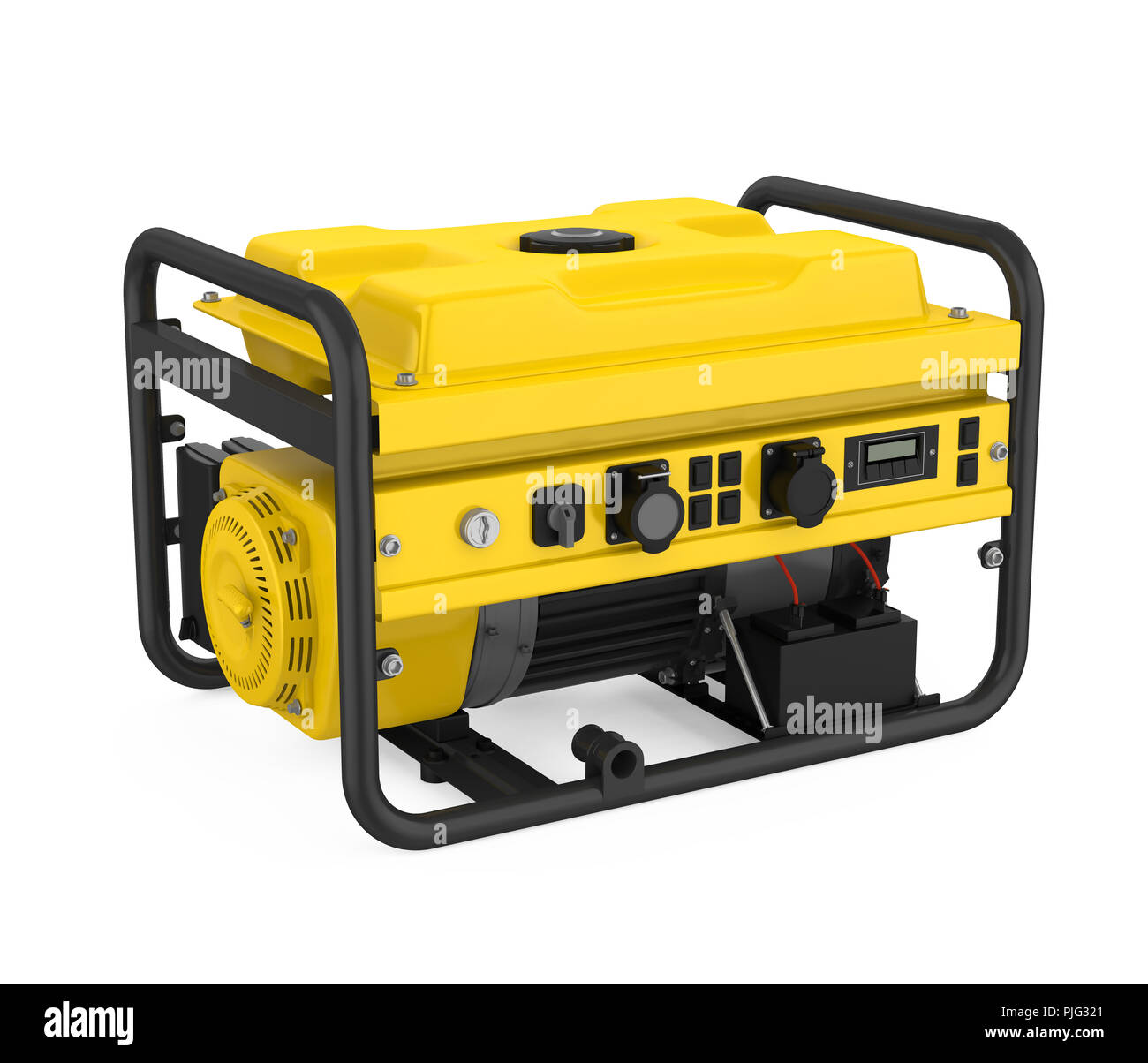 Gasoline Generator Isolated Stock Photo - Alamy