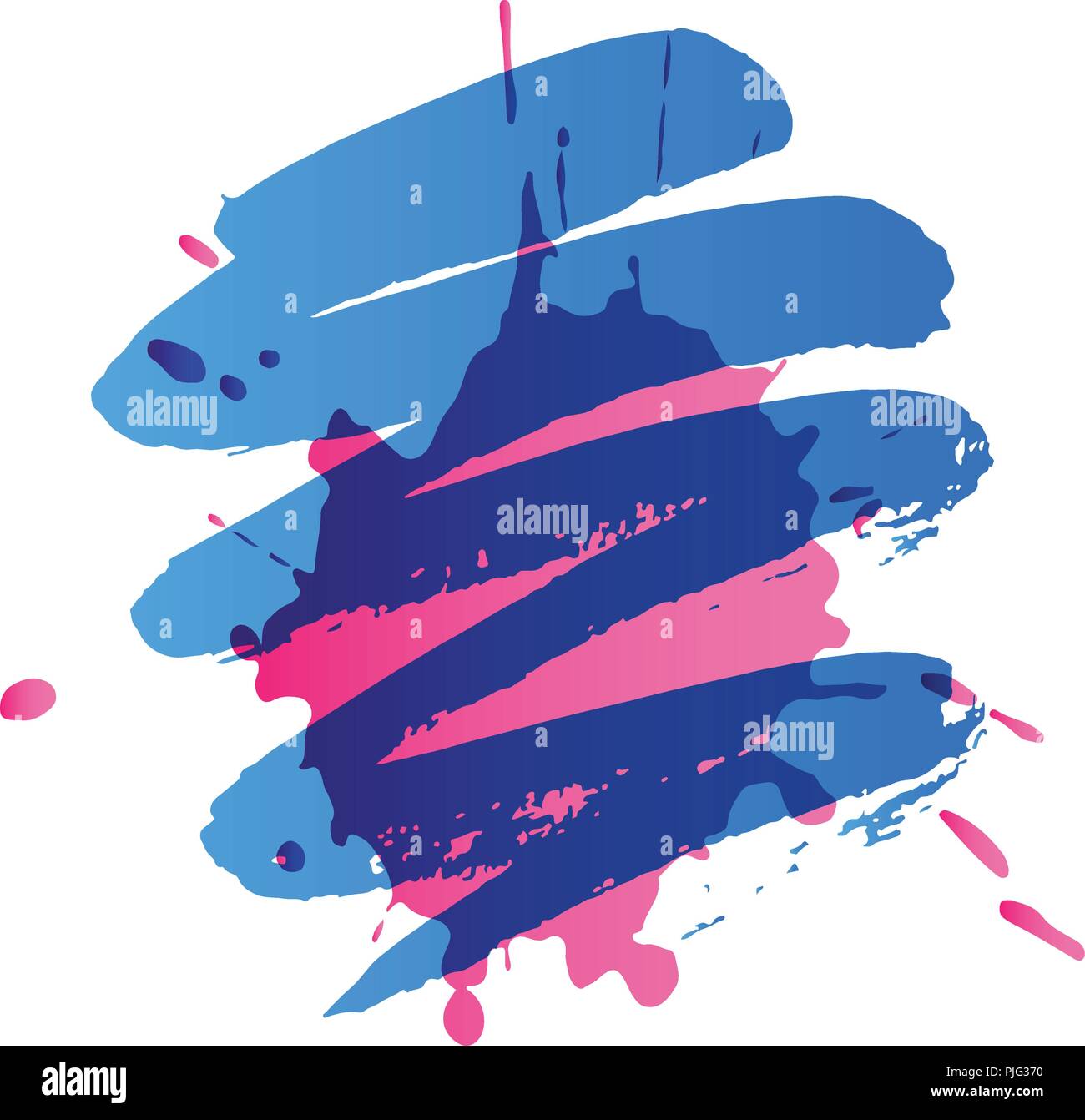 Vector illustration. Background of multi-colored blots of ink Stock ...