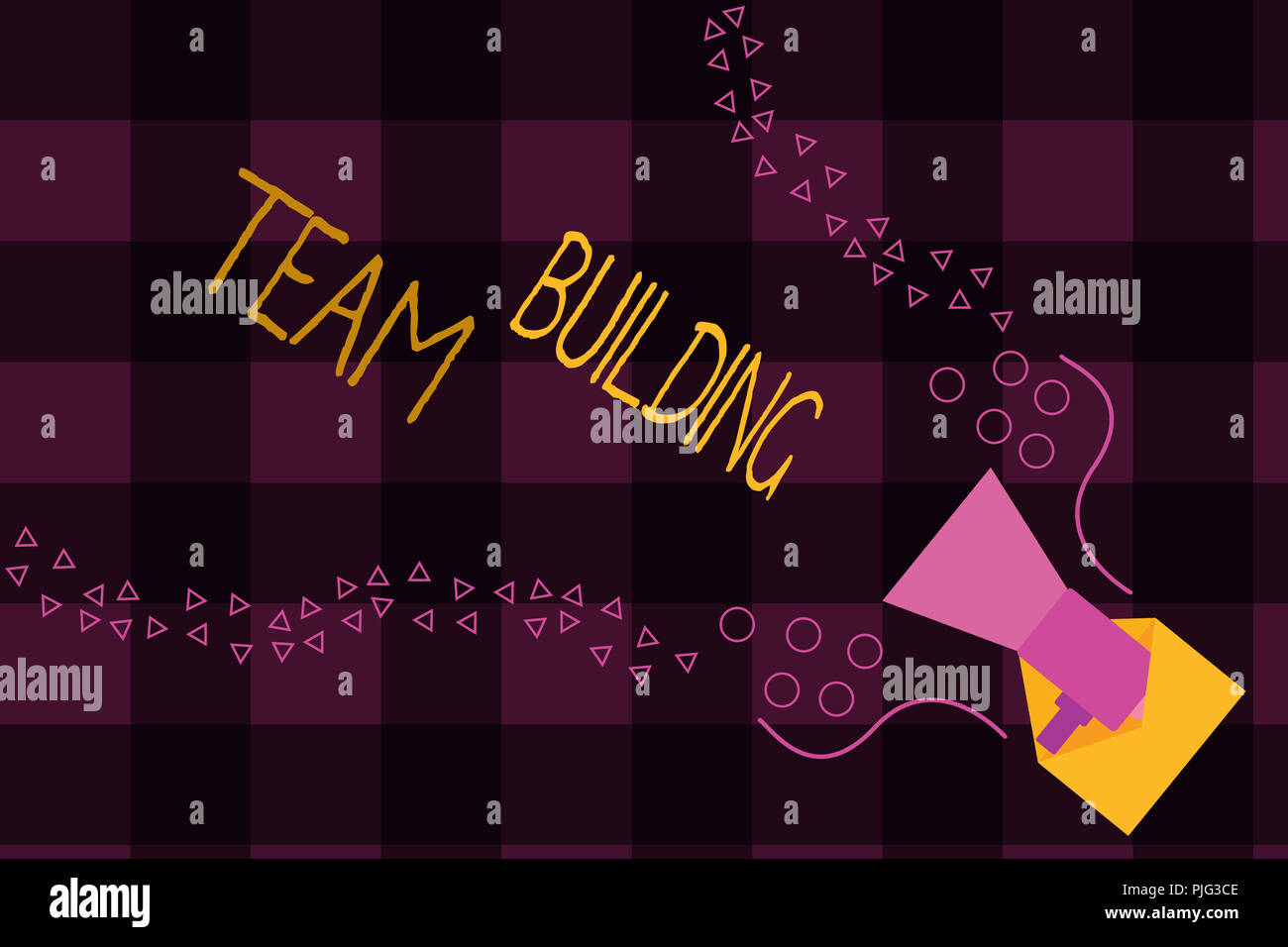 Writing note showing Team Building. Business photo showcasing Types of ...