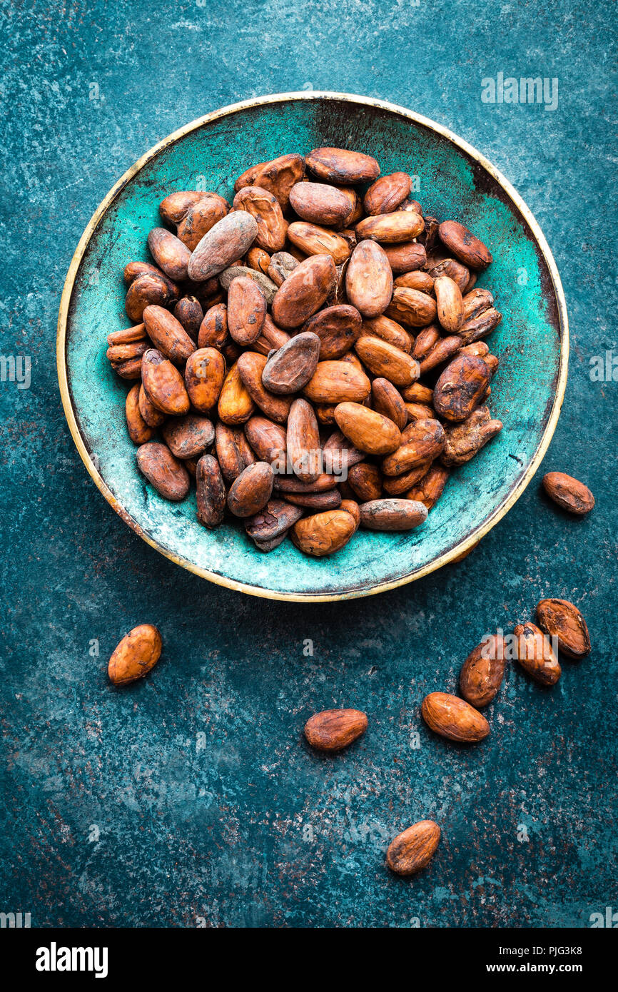 Cocoa beans. Cocoa background Stock Photo - Alamy