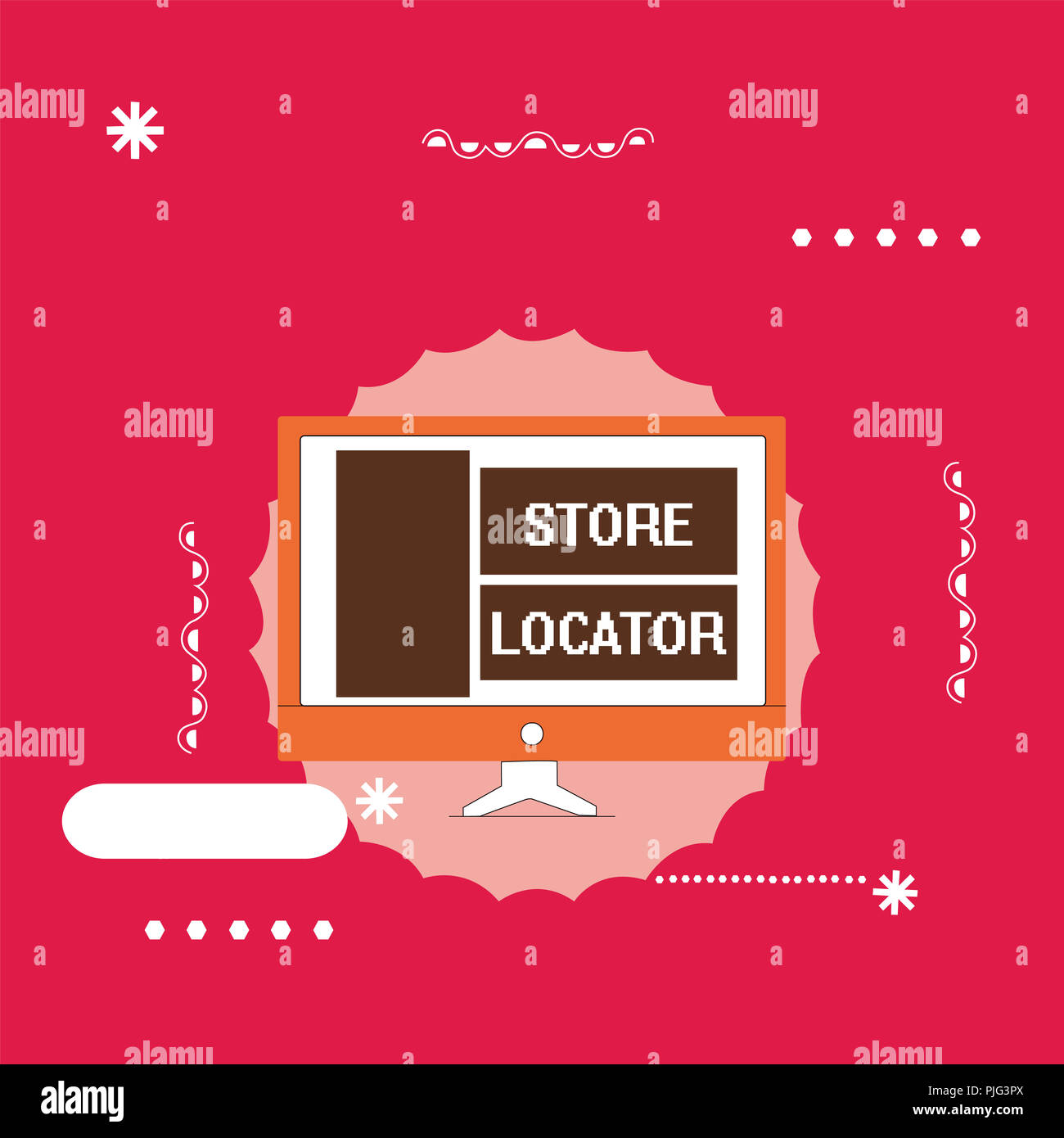 Text sign showing Store Locator. Conceptual photo to know the address ...