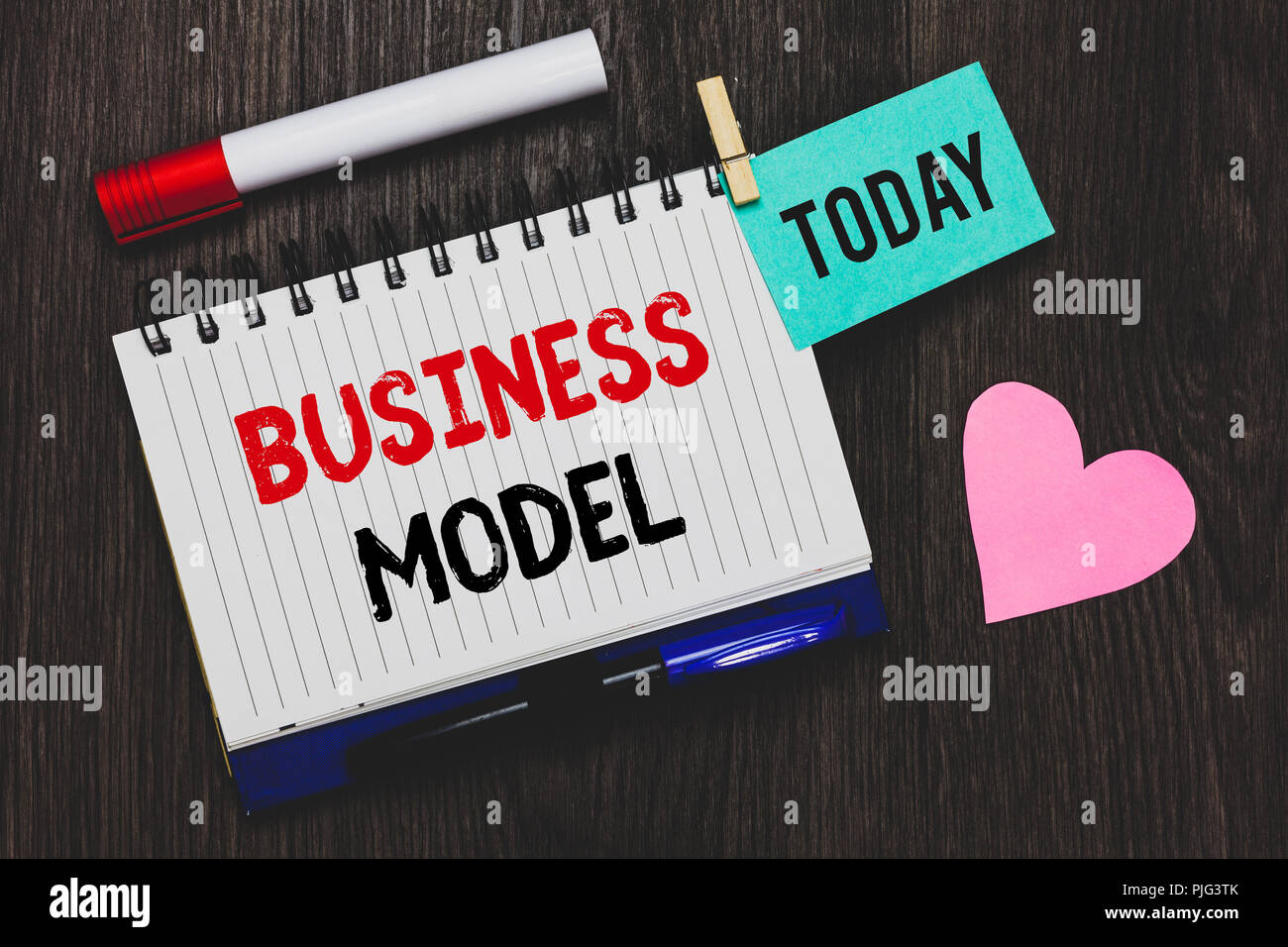 Writing note showing Business Model. Business photo showcasing ...