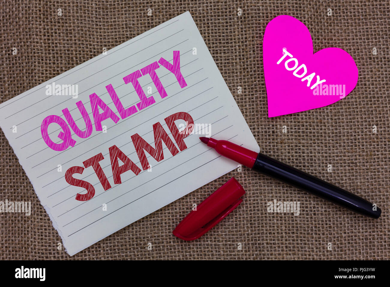 Handwriting text writing Quality Stamp. Concept meaning Seal of ...