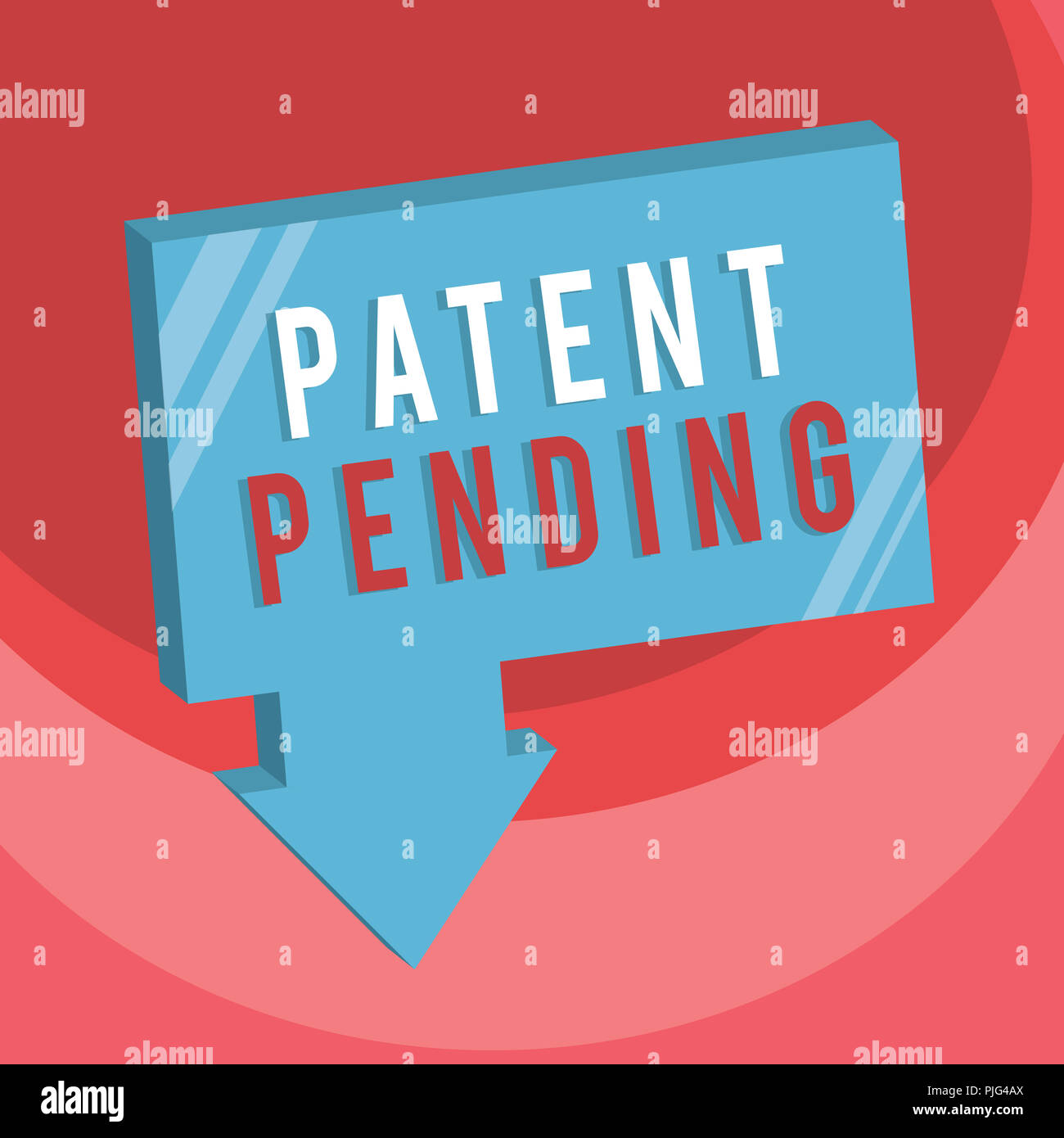 Handwriting text writing Patent Pending. Concept meaning Request ...