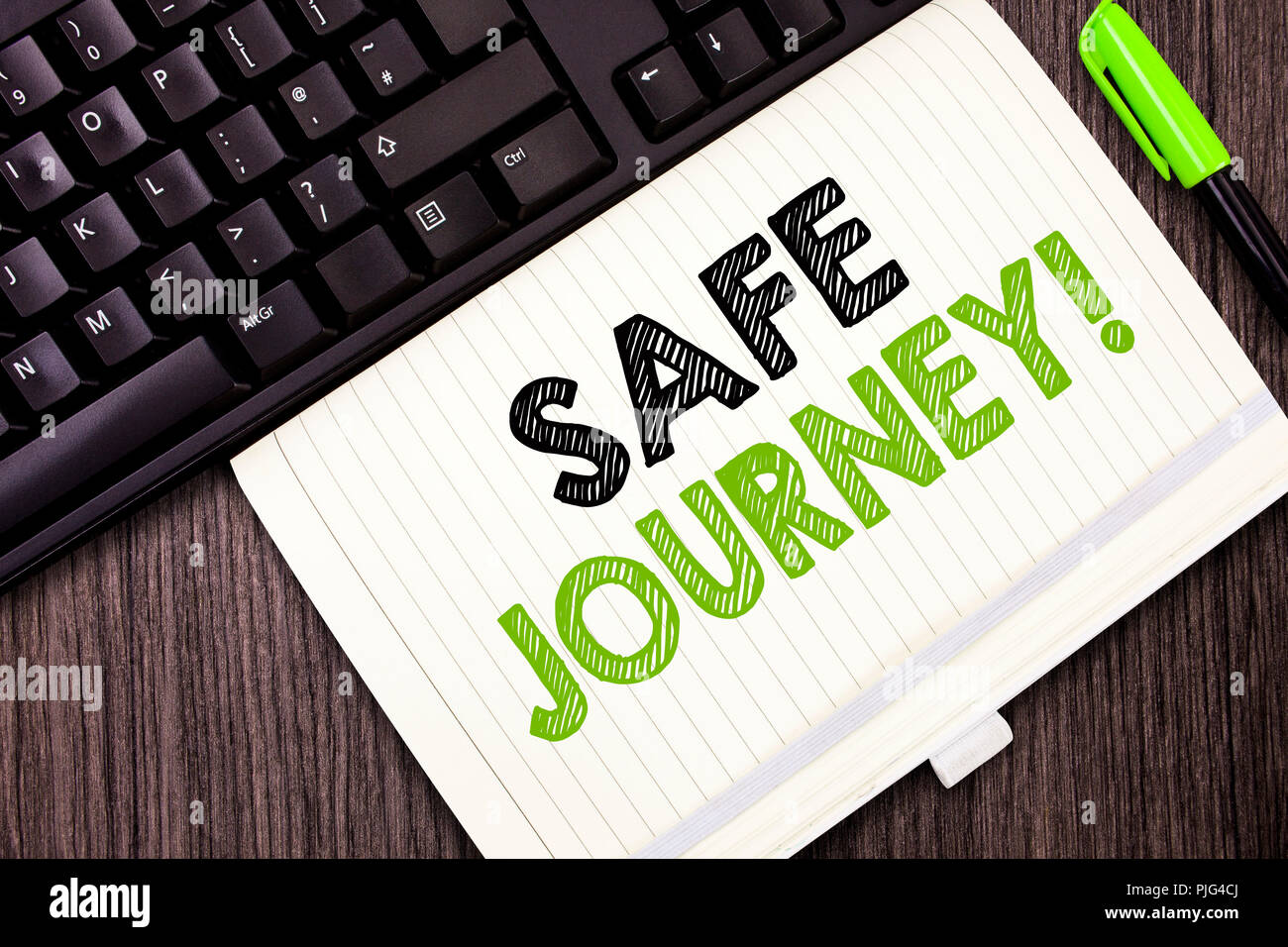 Text sign showing Safe Journey. Conceptual photo Blessing Bid farewell ...