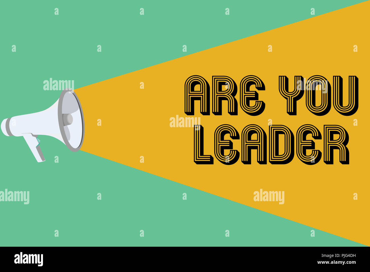 Conceptual hand writing showing Are You Leader. Business photo ...