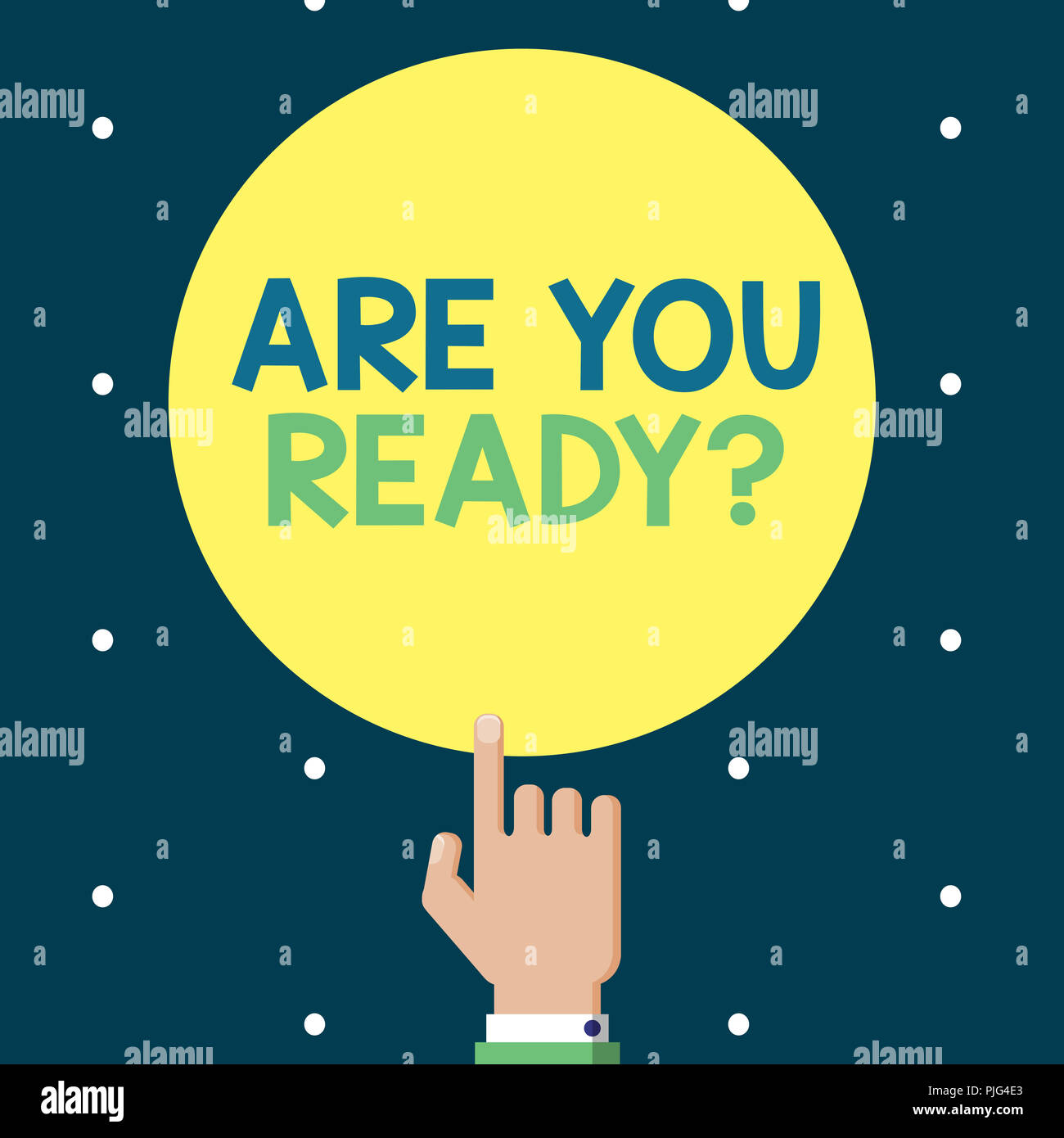 Writing note showing Are You Ready question. Business photo showcasing ...