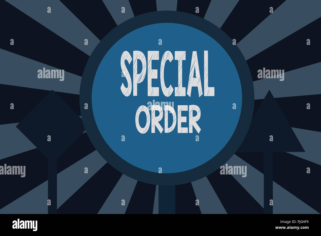 Text sign showing Special Order. Conceptual photo Specific Item ...