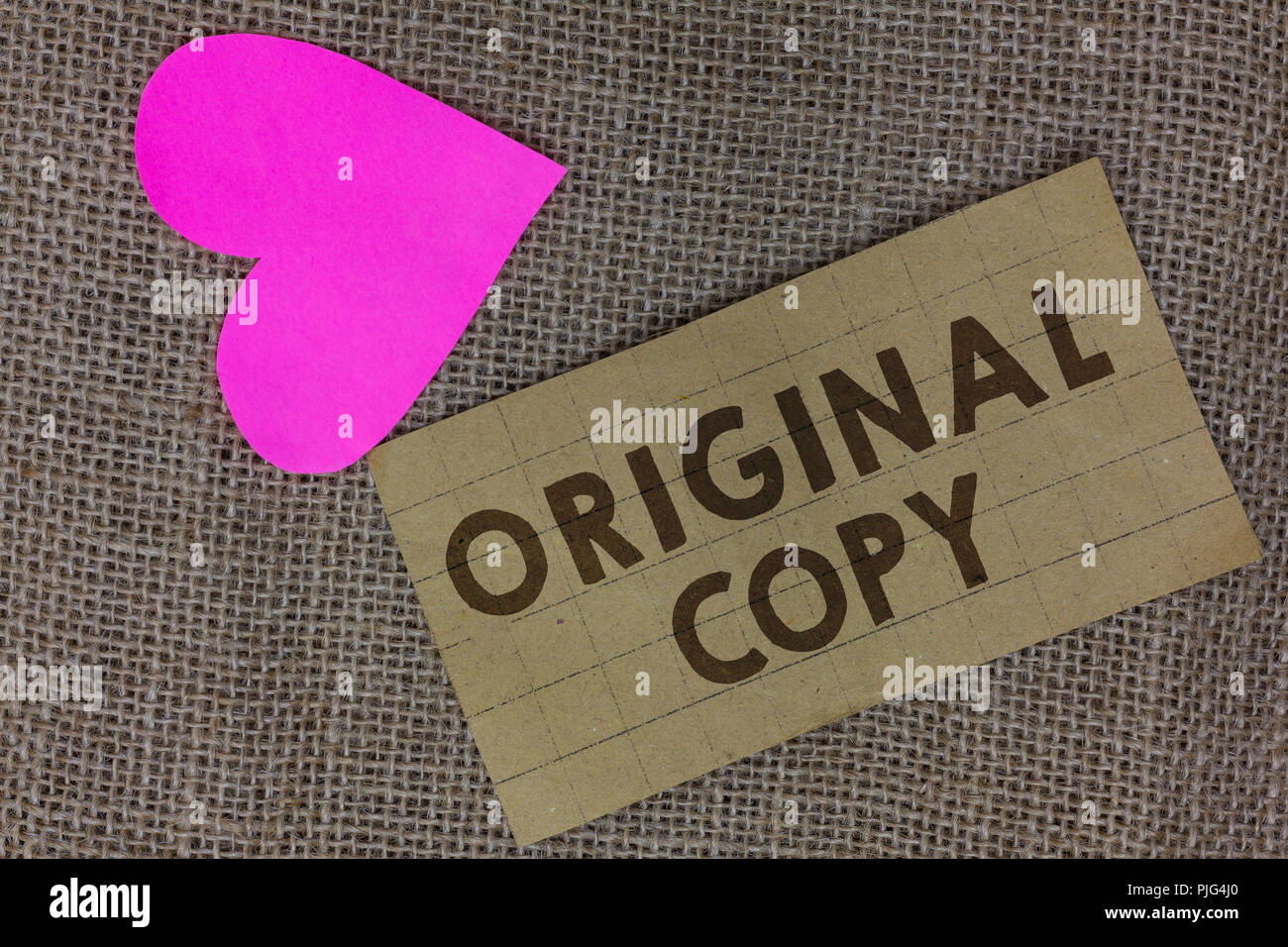 Word writing text Original Copy. Business concept for Main Script ...