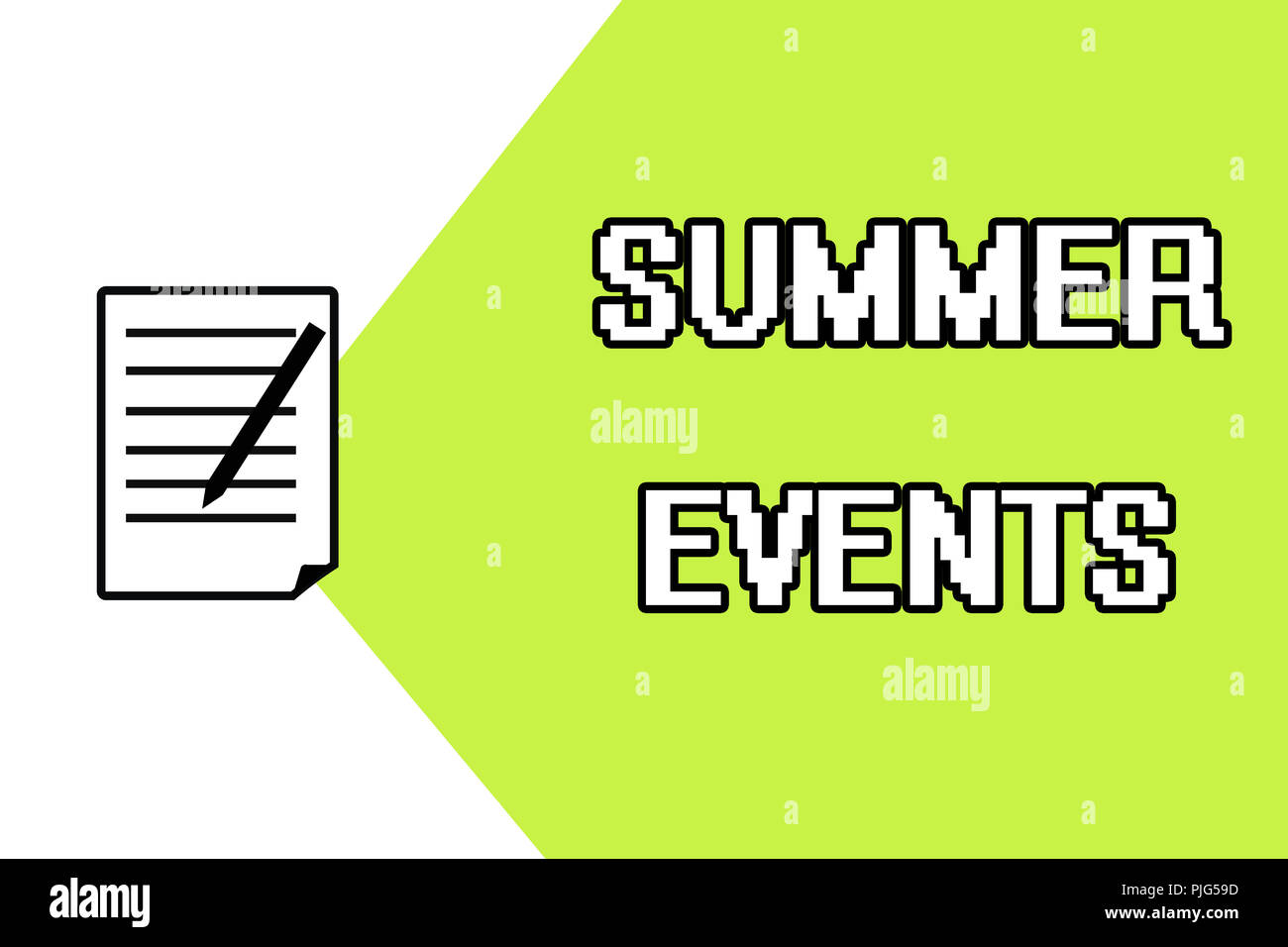 Handwriting text writing Summer Events. Concept meaning Celebration ...