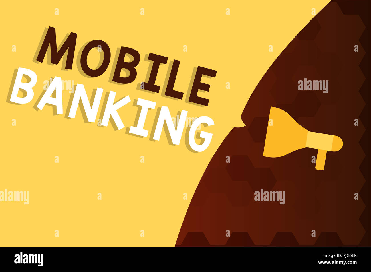 Text sign showing Mobile Banking. Conceptual photo Monitoring account ...