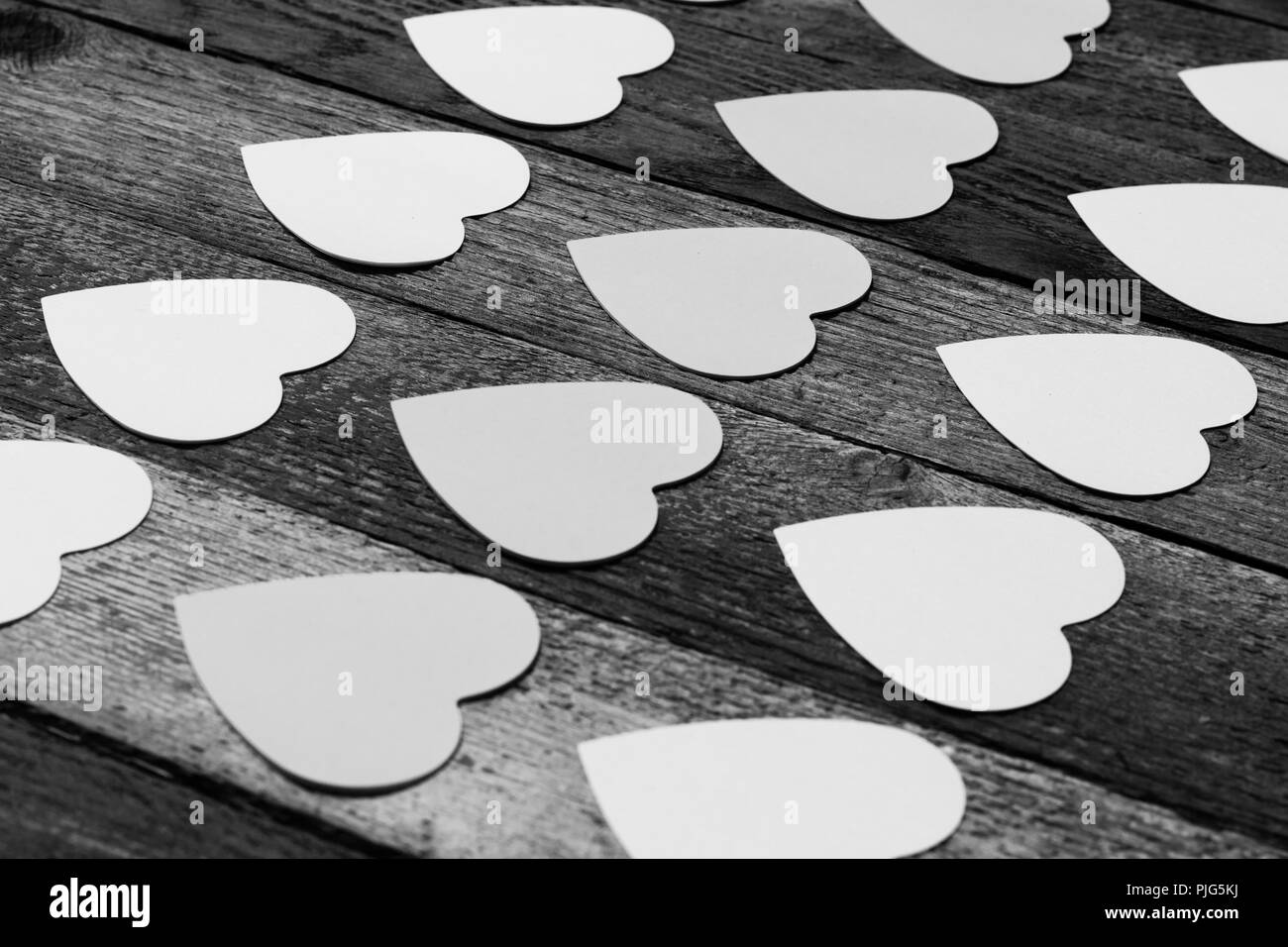 Love laid out heart Black and White Stock Photos & Images - Alamy