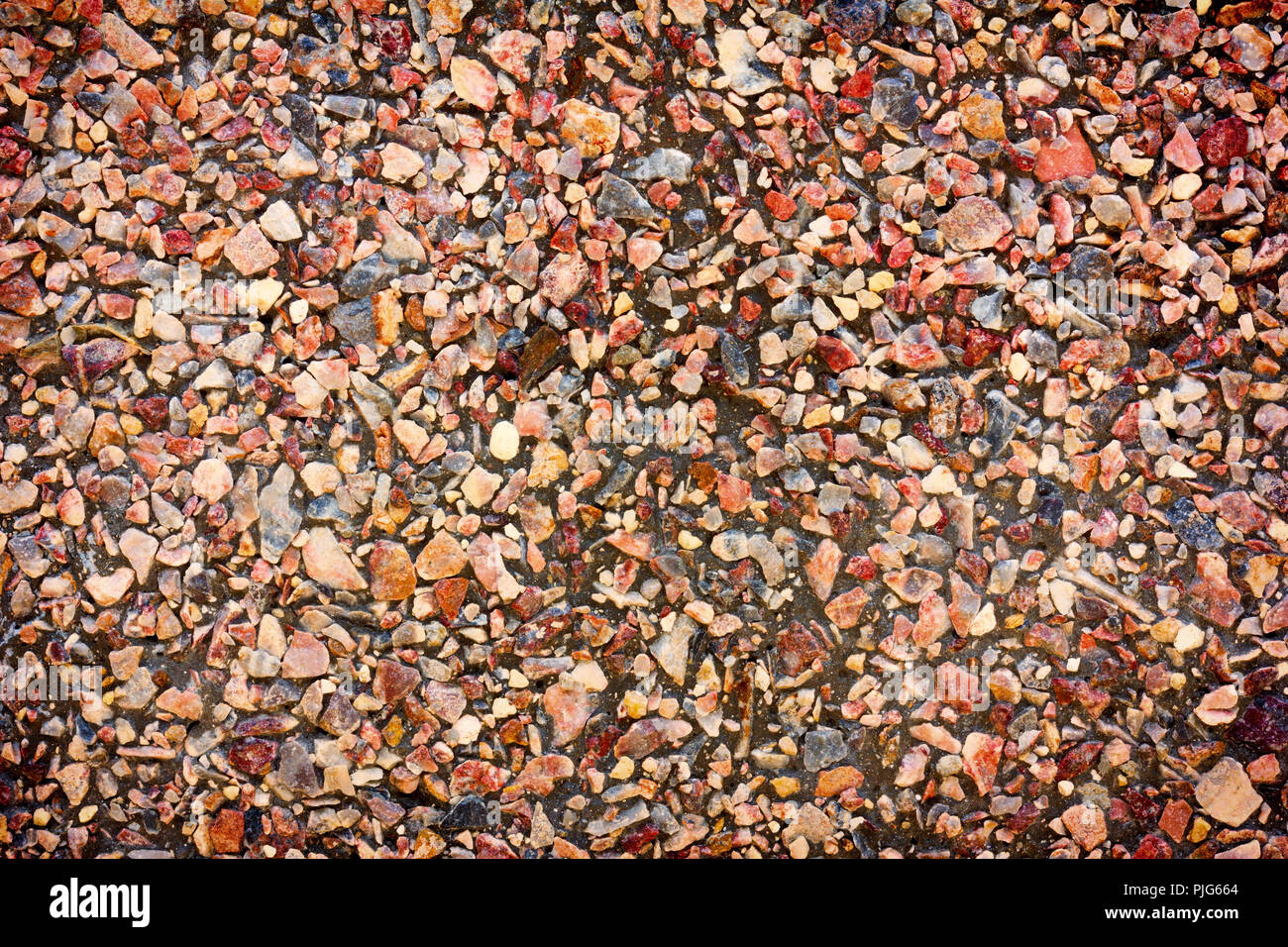 texture red wall tiles with marble chips closeup Stock Photo - Alamy