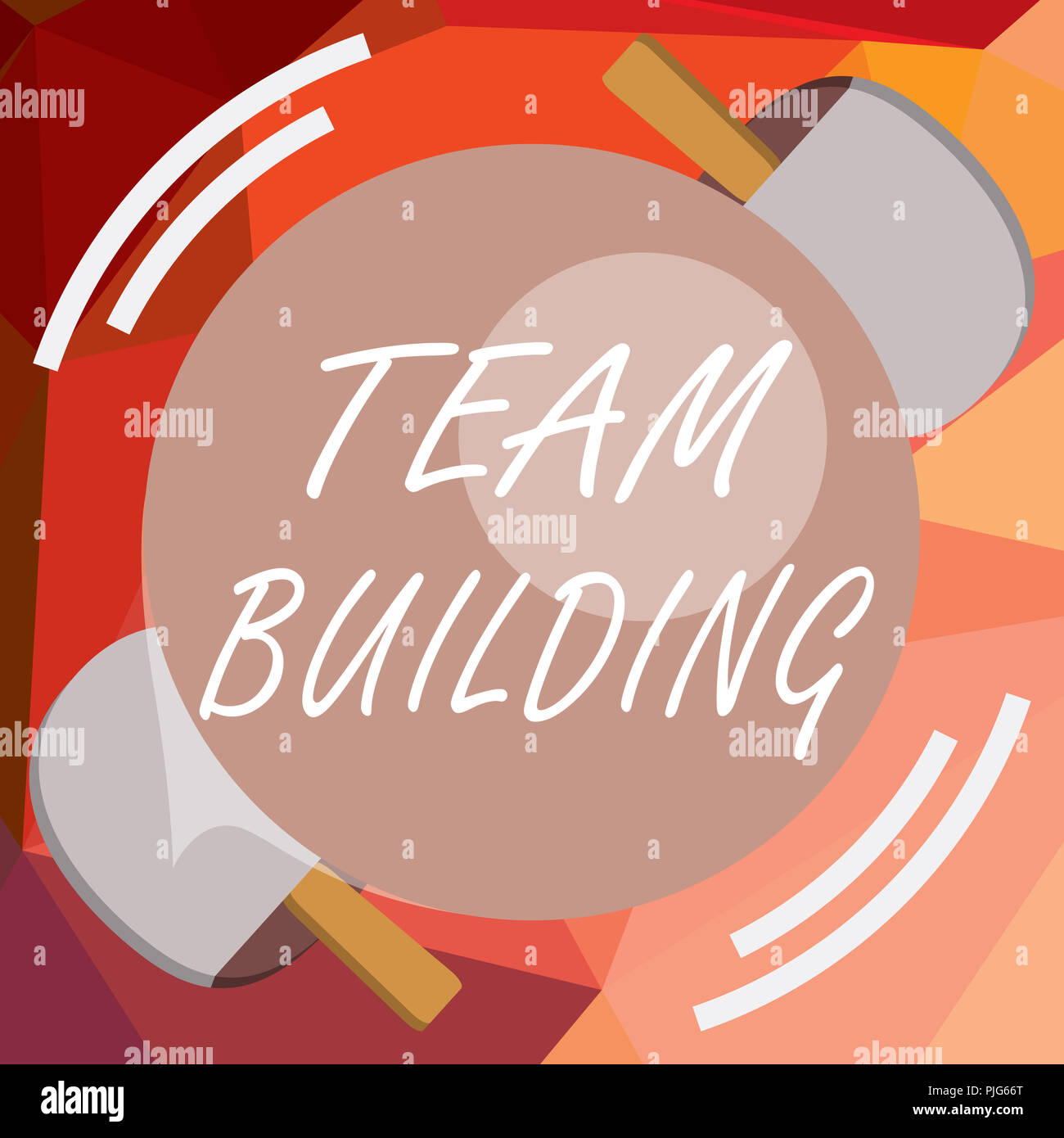 Writing note showing Team Building. Business photo showcasing Types of ...