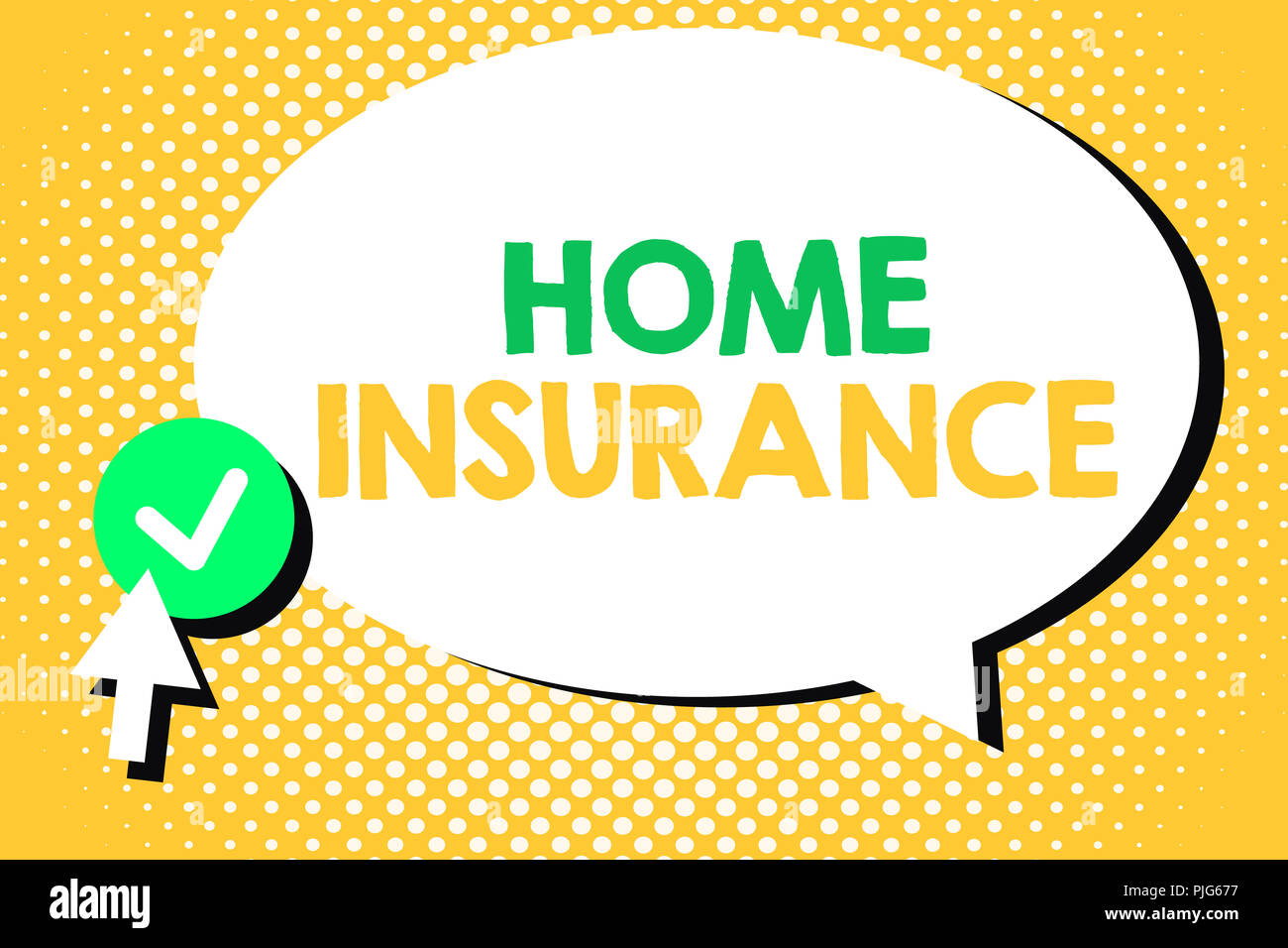 Conceptual hand writing showing Home Insurance. Business photo text ...