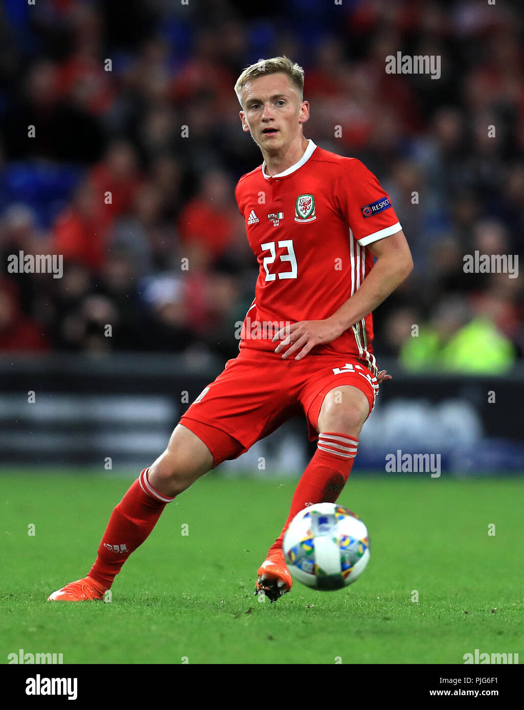 Wales' Matthew Smith during the League B, Group four match at Cardiff ...