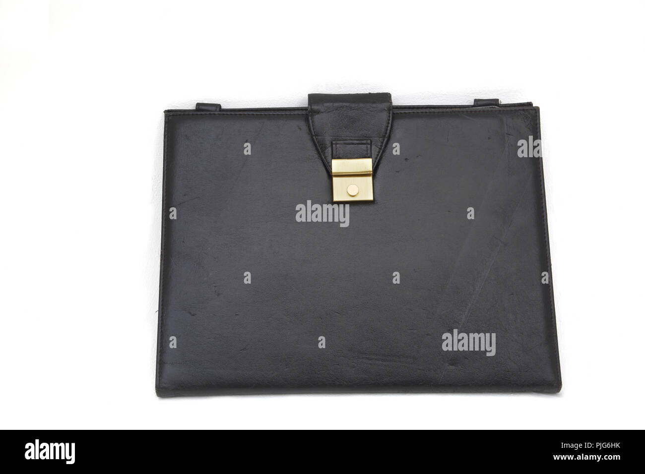 Vintage Leather Conference folder Stock Photo - Alamy