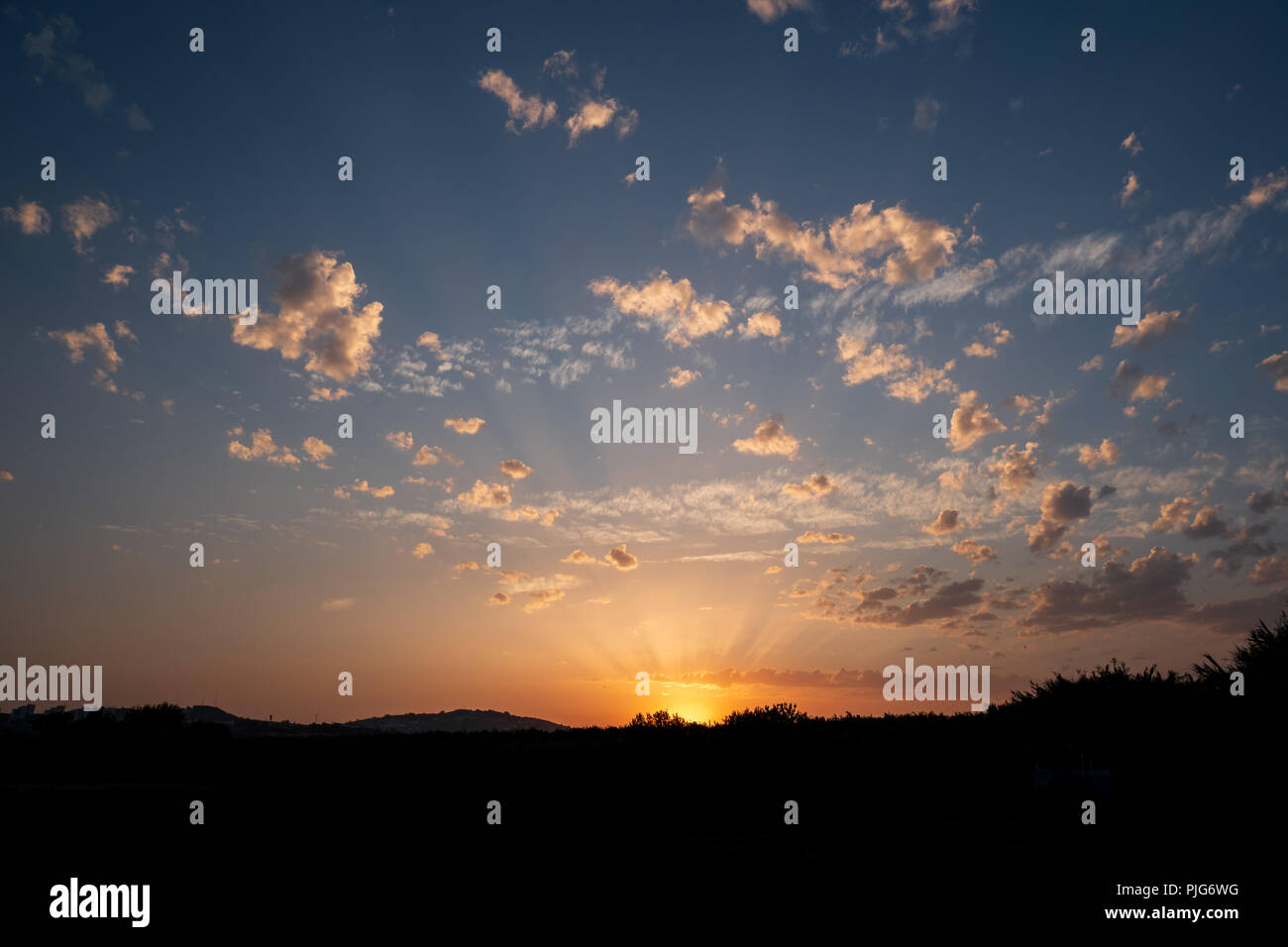 Clouds sunset almost silhouette hi-res stock photography and images - Alamy