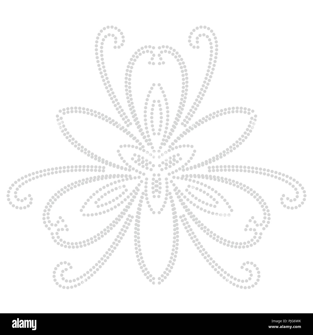 Dot flower pattern hi-res stock photography and images - Alamy