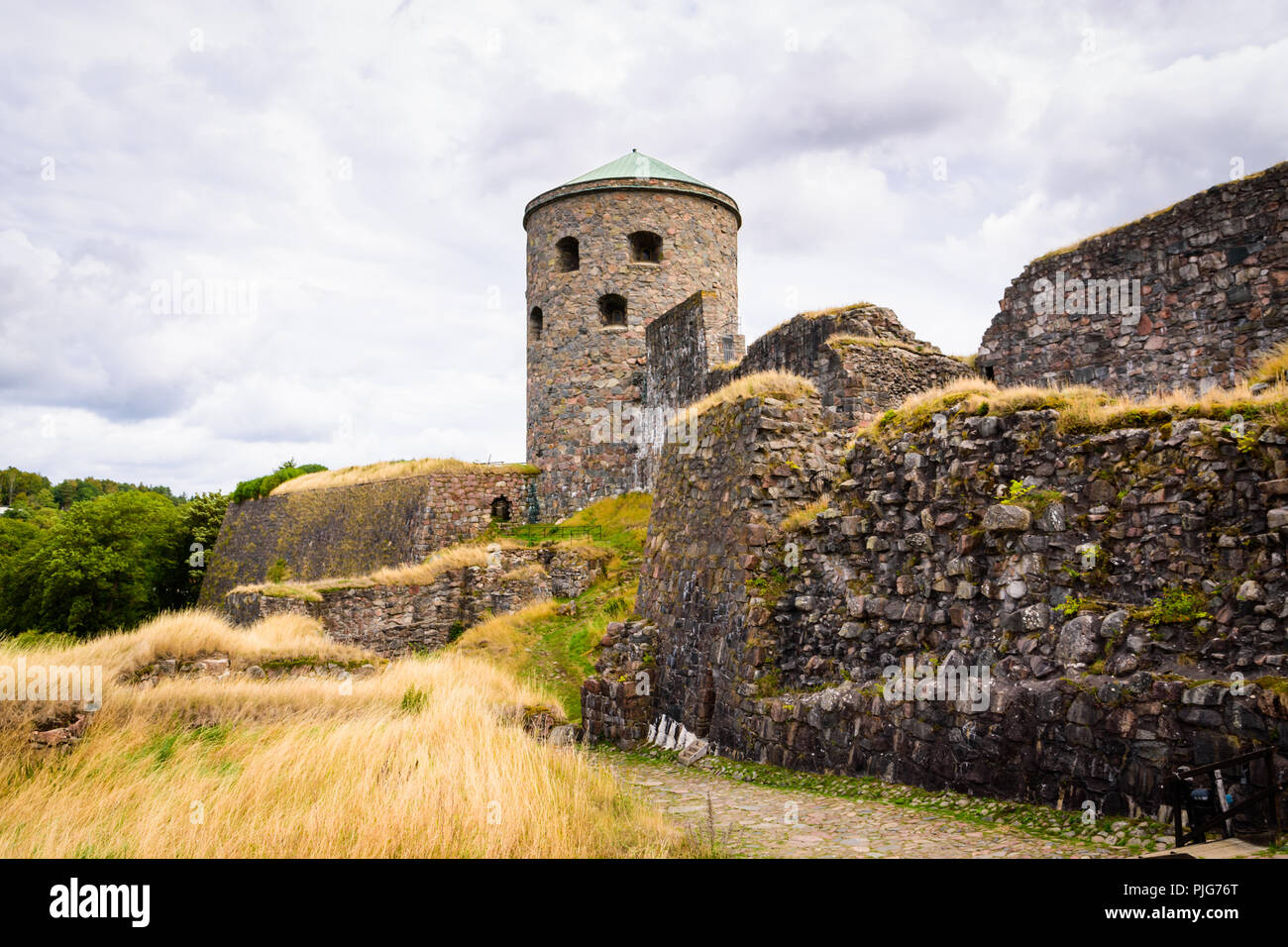 The Father's Hat Tower of Bohus Fortress, Sweden Stock Photo - Alamy