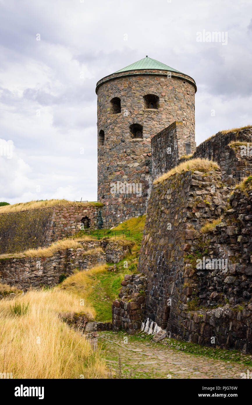 The Father's Hat Tower of Bohus Fortress, Sweden Stock Photo - Alamy