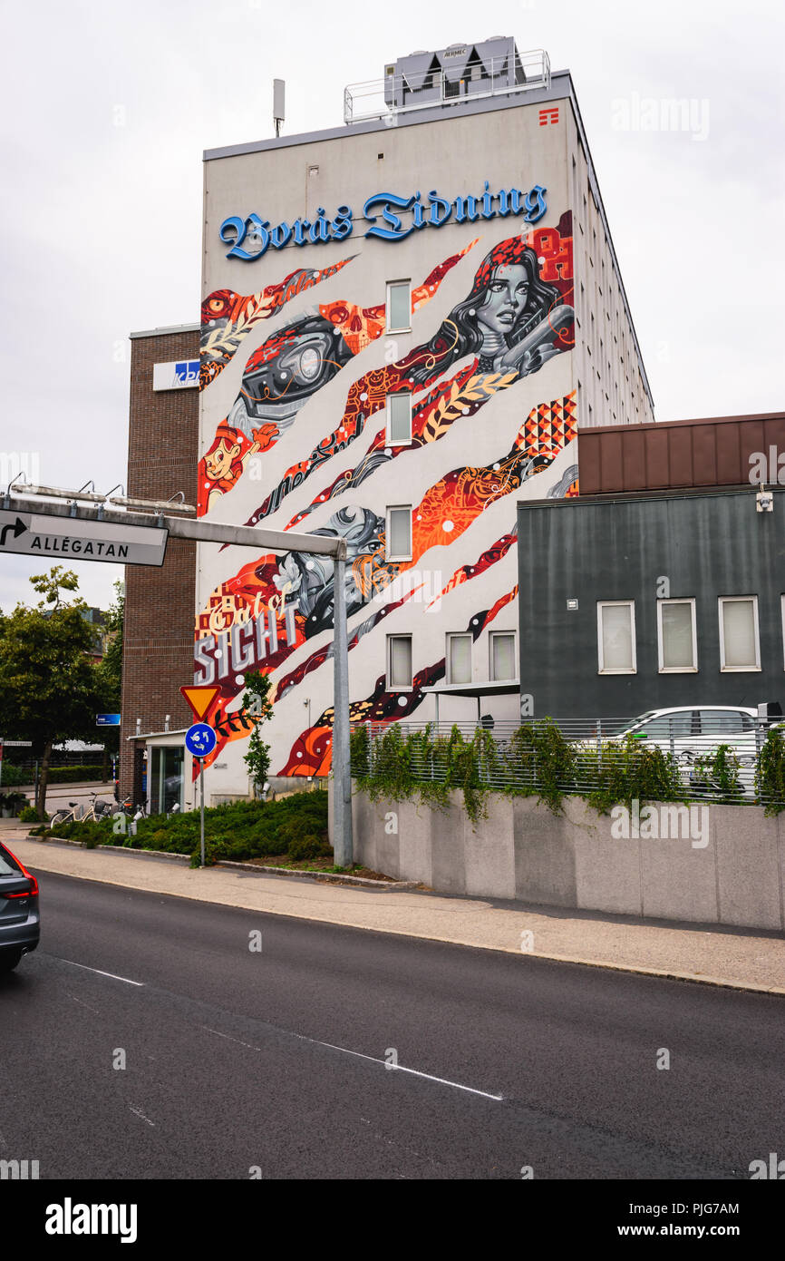 The No Limits Street Art of Boras in Sweden Stock Photo - Alamy