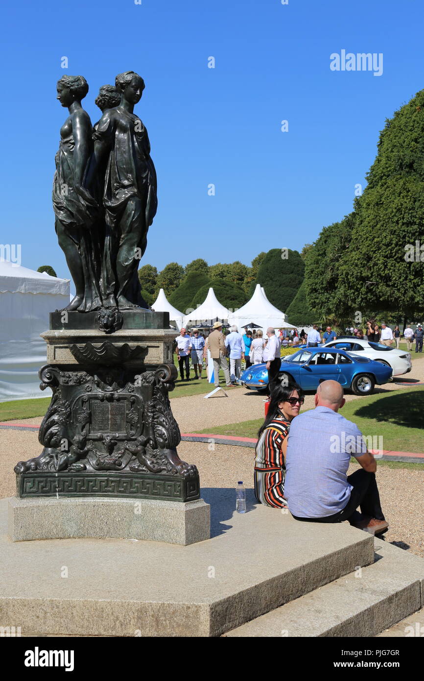 Three Graces statue, Concours of Elegance 2018, 2 September 2018 ...