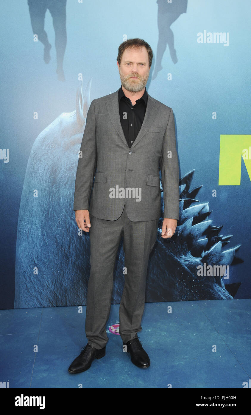Film Premiere The Meg Featuring: Rainn Wilson Where: Los Angeles ...