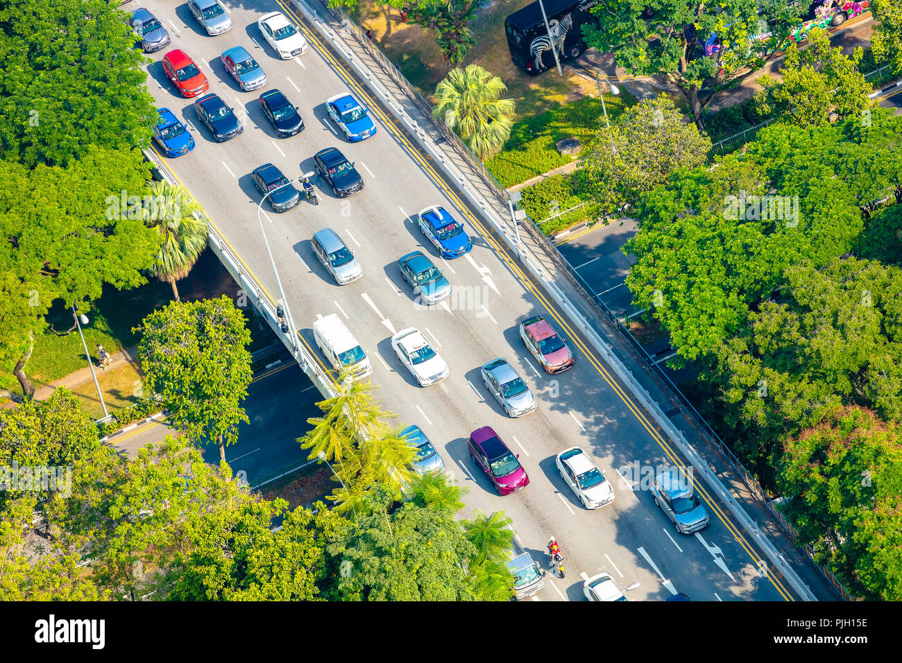 Overhead, road junction hi-res stock photography and images - Alamy