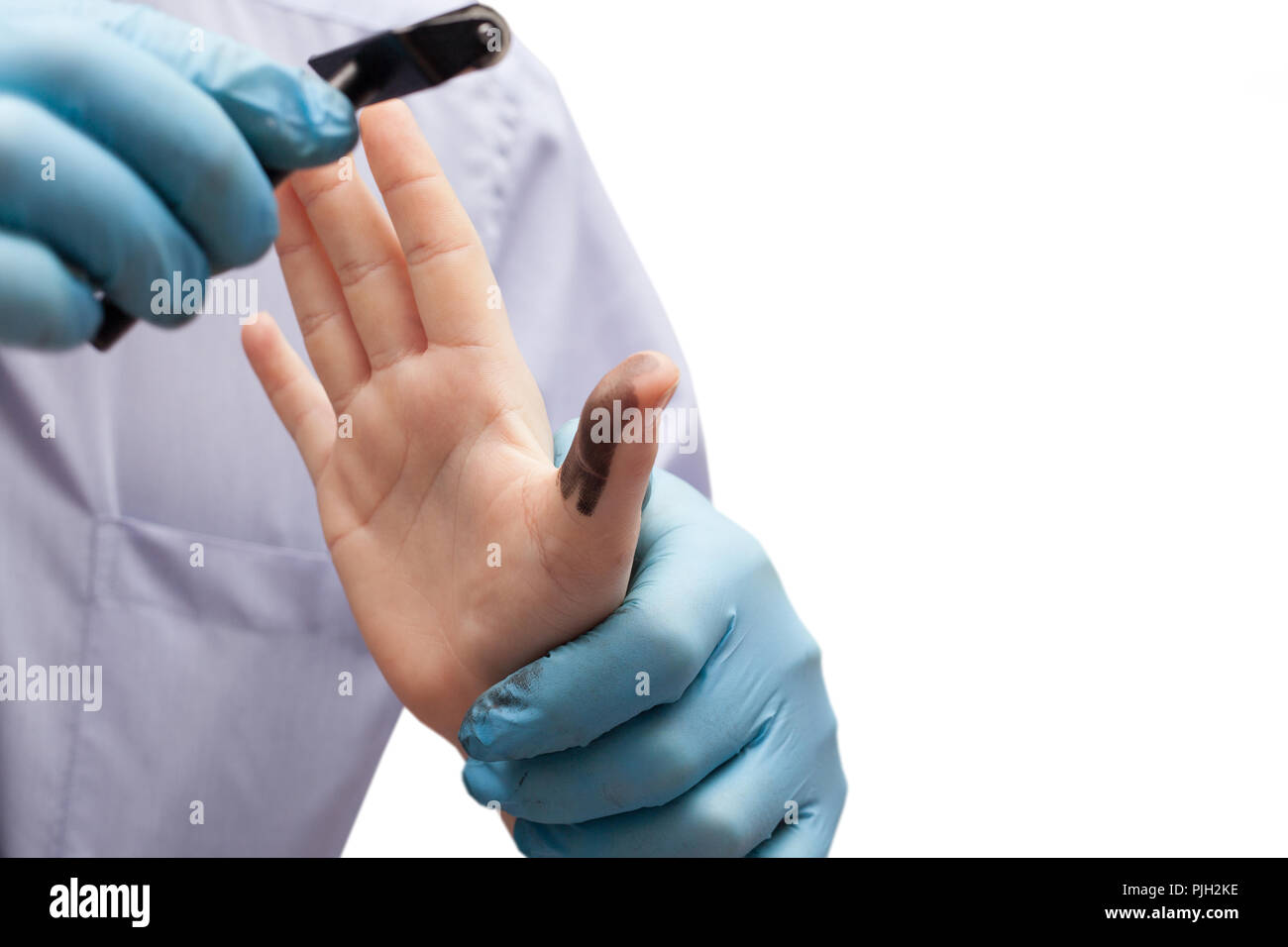 Crime scene fingerprints person hi-res stock photography and images - Alamy