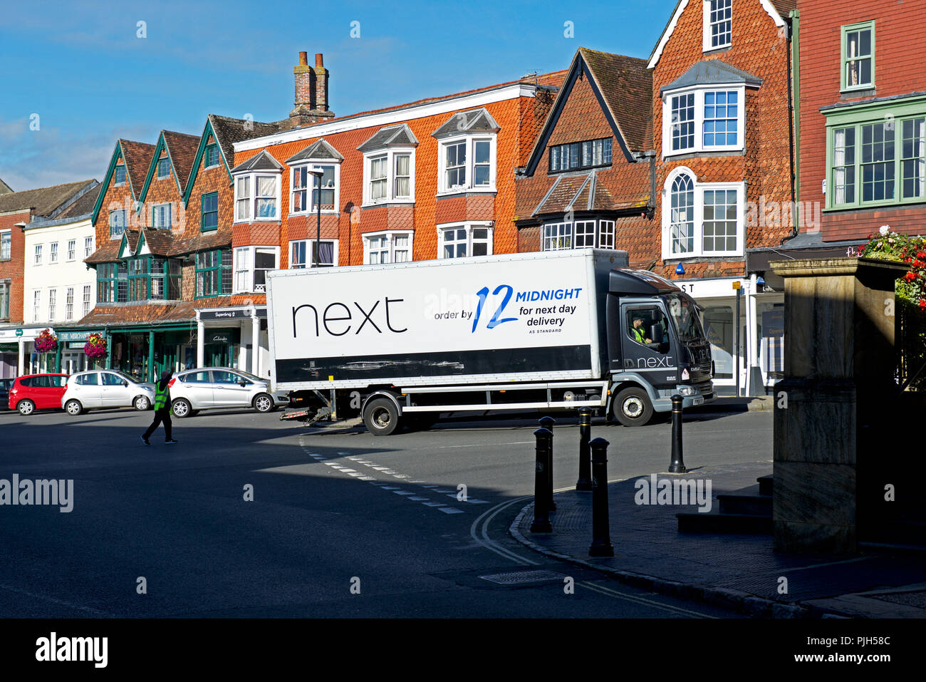 Next delivery lorry in Marlborough, Wiltshire, England UK Stock Photo ...