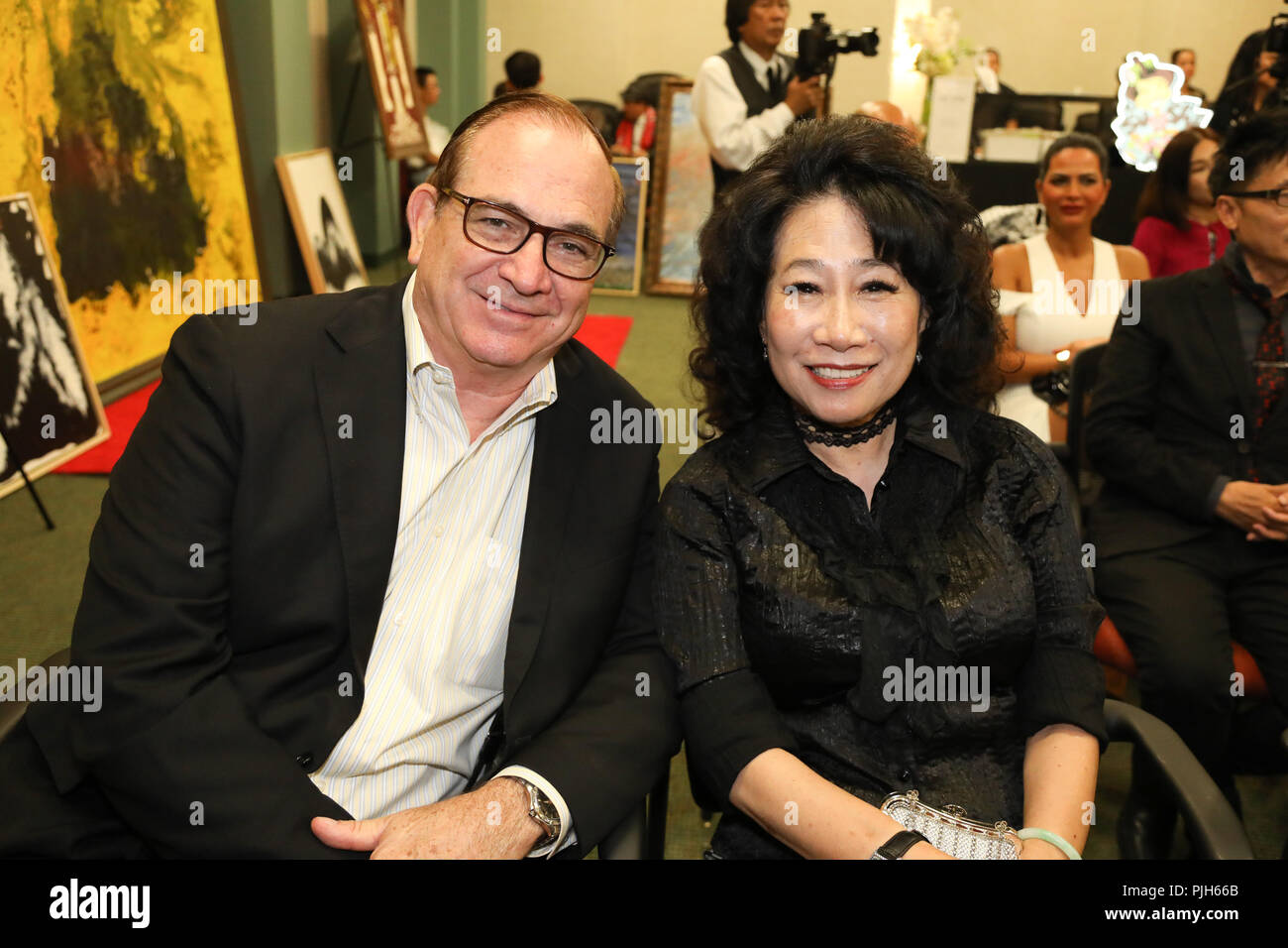Pengfei He's 'Creative Imagination' Art Exhibition launch held at the Beverly Hills Library ...