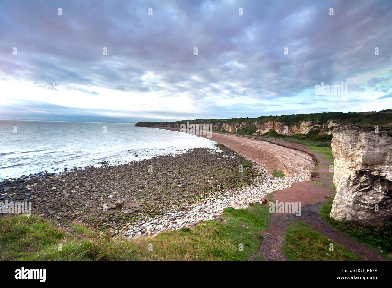 Blast Beach on the Durham Heritage Coast, Dawdon, County Durham, UK ...