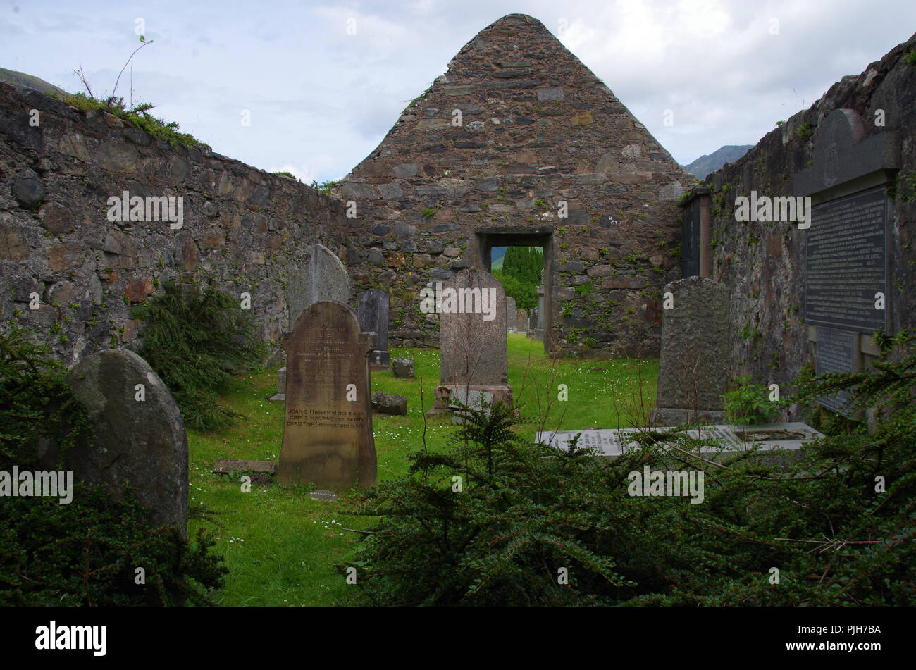Kintail, St Dubhthac's Church, Clachan Duich Burial Ground. John o ...