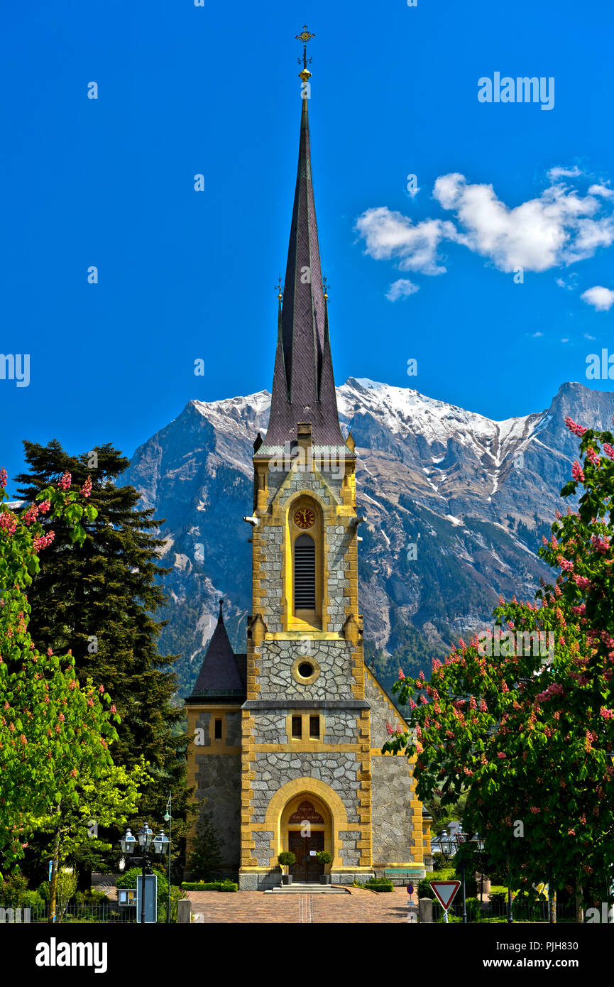Evangelical Reformed Church, Bad Ragaz, Canton of St. Gallen ...