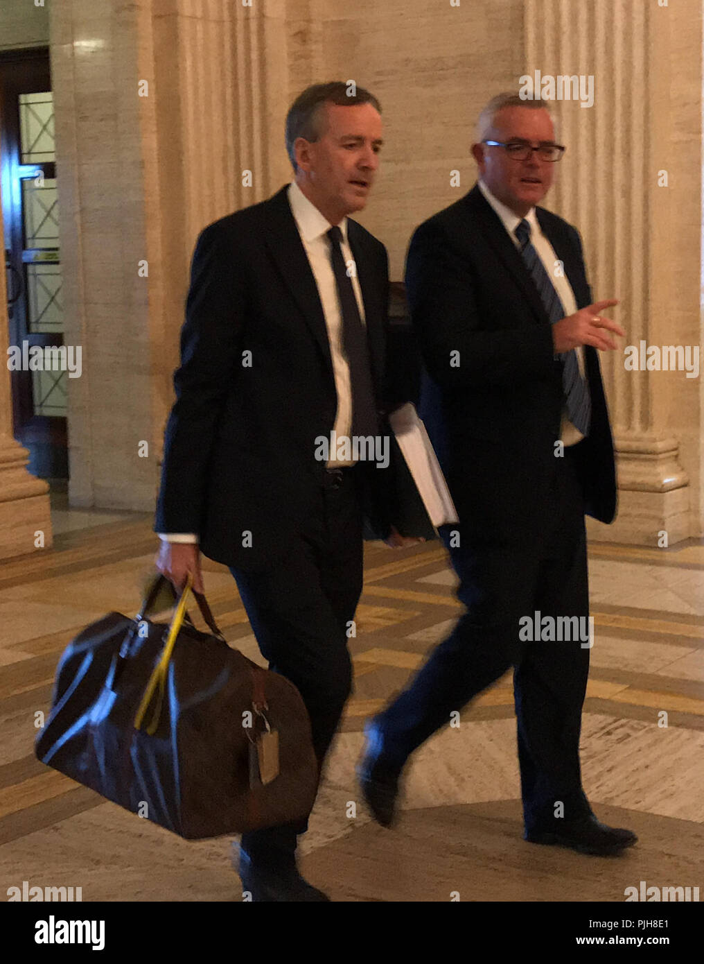 Solicitor Denis Moloney and his client, former DUP minister Jonathan ...