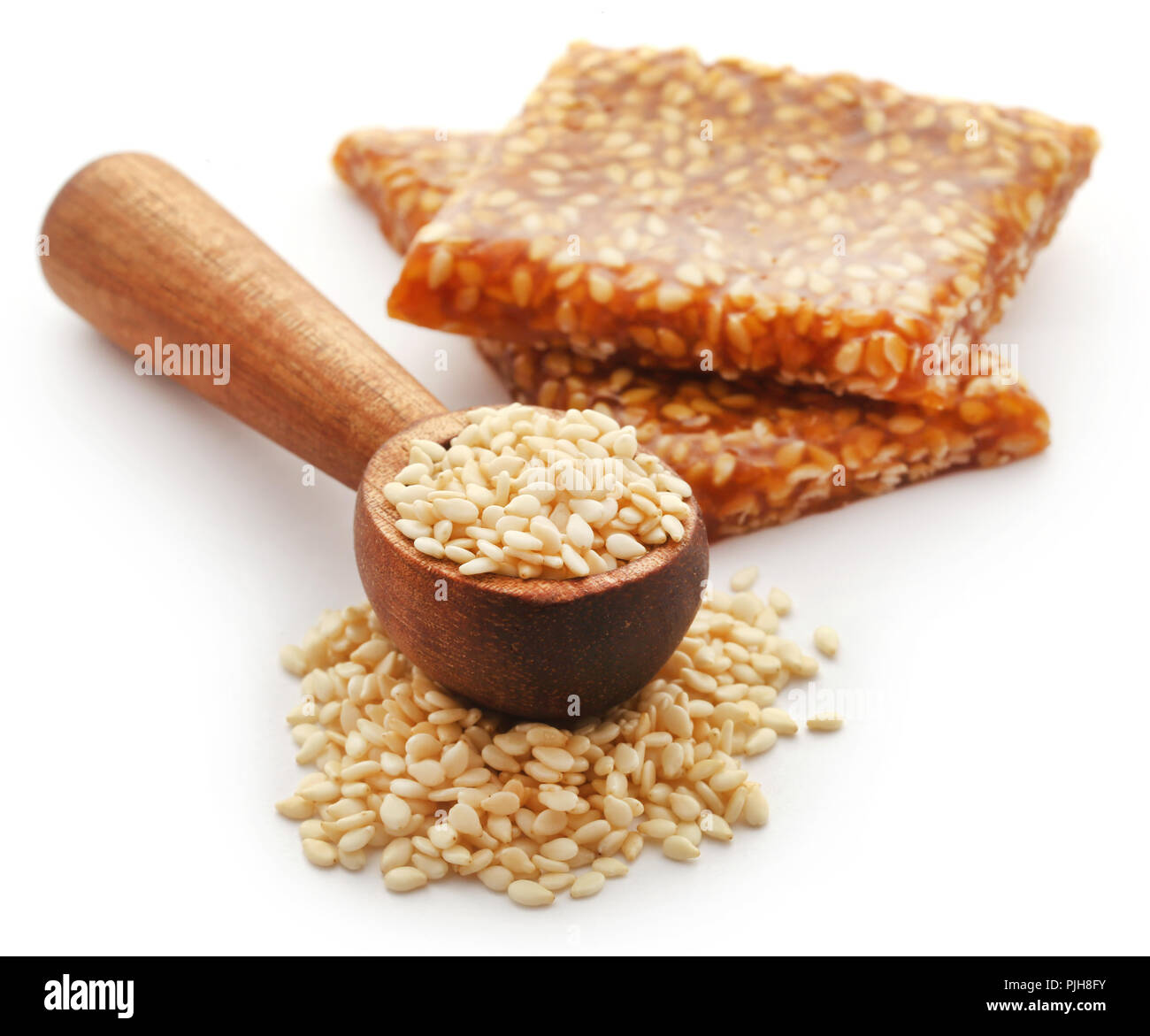 Sesame caramel candy very popular in Indian subcontinent Stock Photo ...