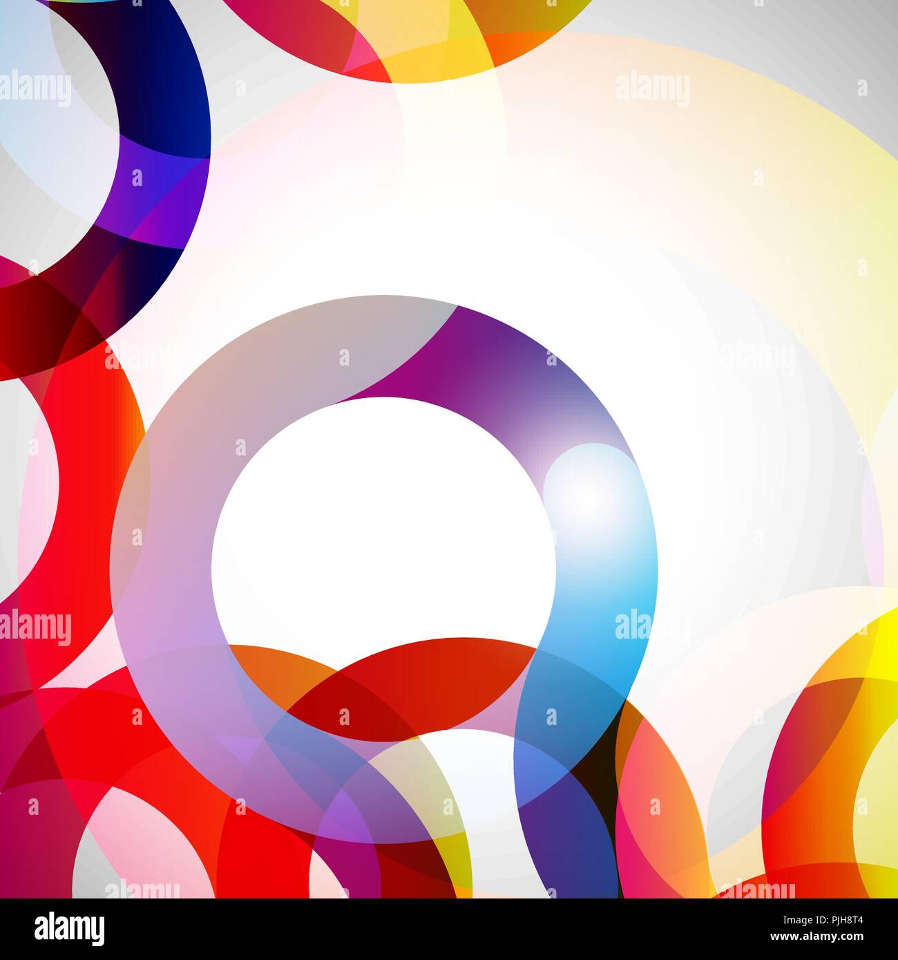 Rainbow loops, vector abstract background, design shape Stock Vector ...