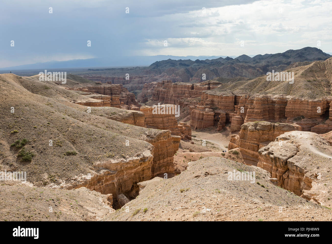 Charyn Canyon in Almaty region of Kazakhstan. Beautiful view of the ...