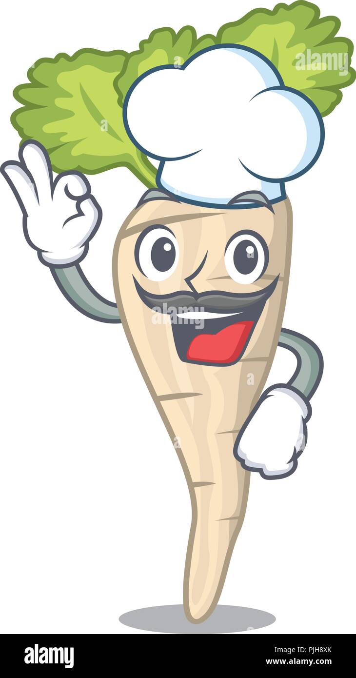 Chef parsnip isolated on the cartoon style Stock Vector Image & Art - Alamy
